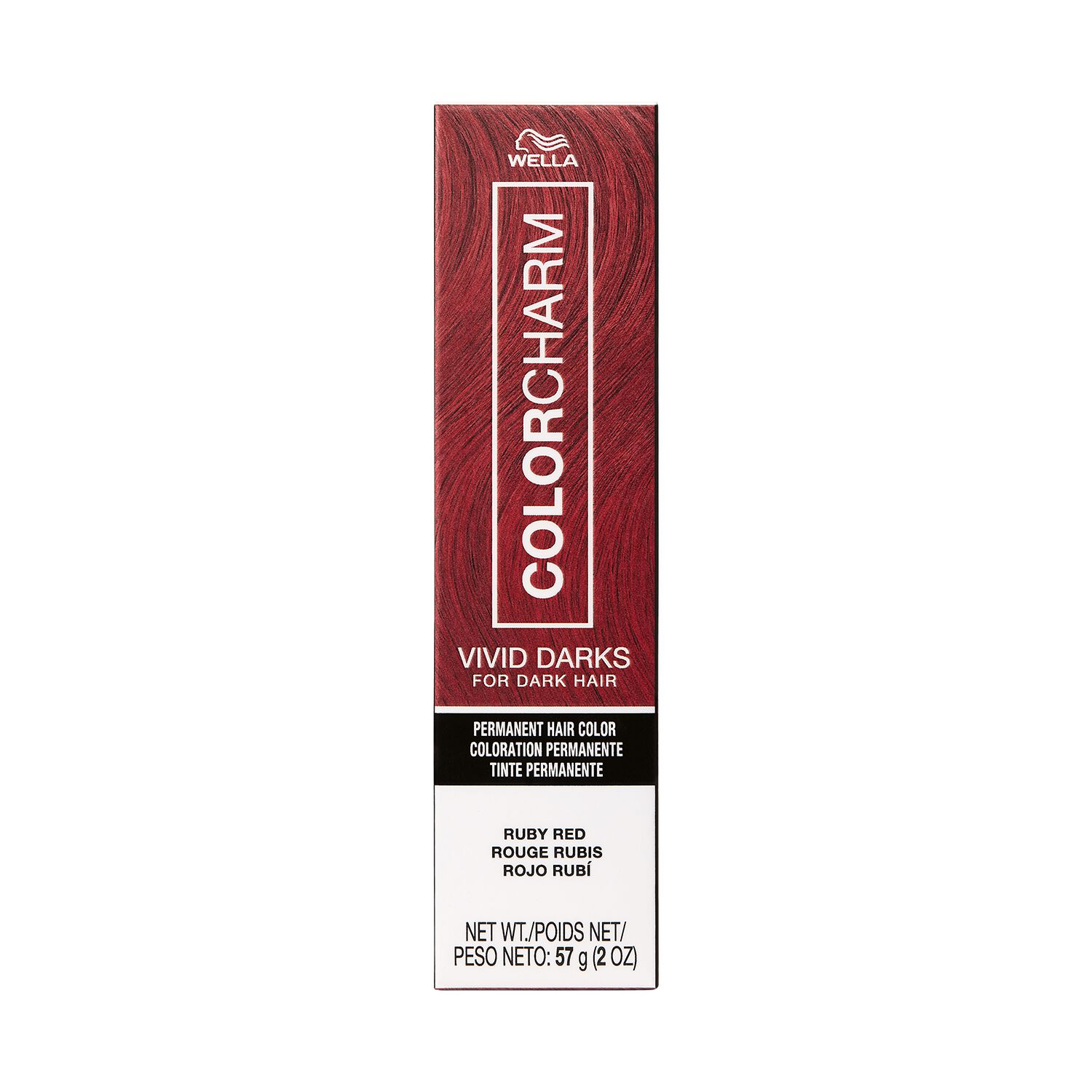 Wella Ruby Red colorcharm Vivid Darks Permanent Hair Color for Dark ...