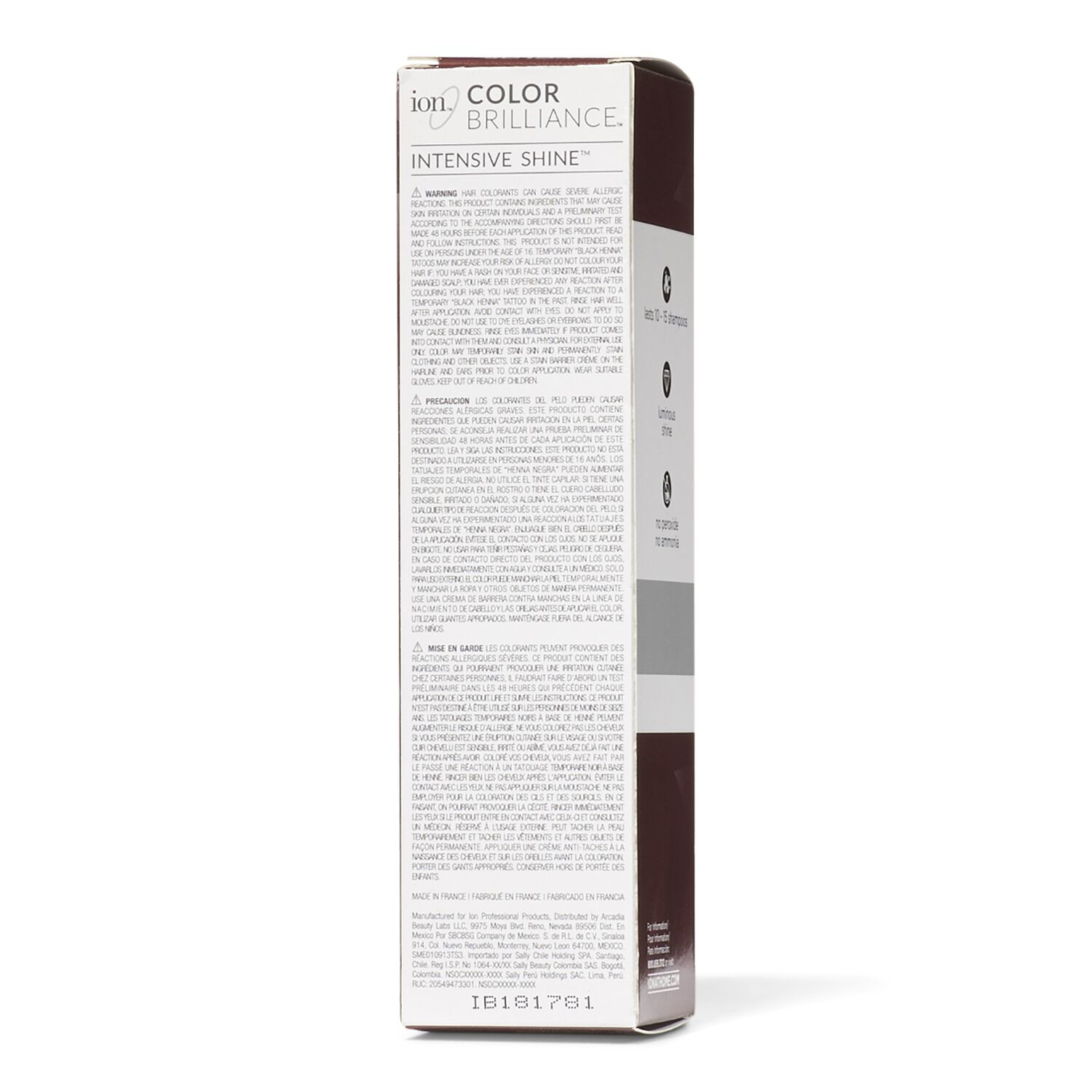 Burgundy Brown - Color Brilliance Semi-Permanent Hair Color by Ion ...