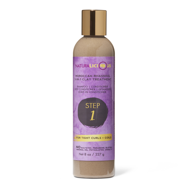 Naturalicious Moroccan Rhassoul 5 in 1 Clay Treatment For Tight Curls ...