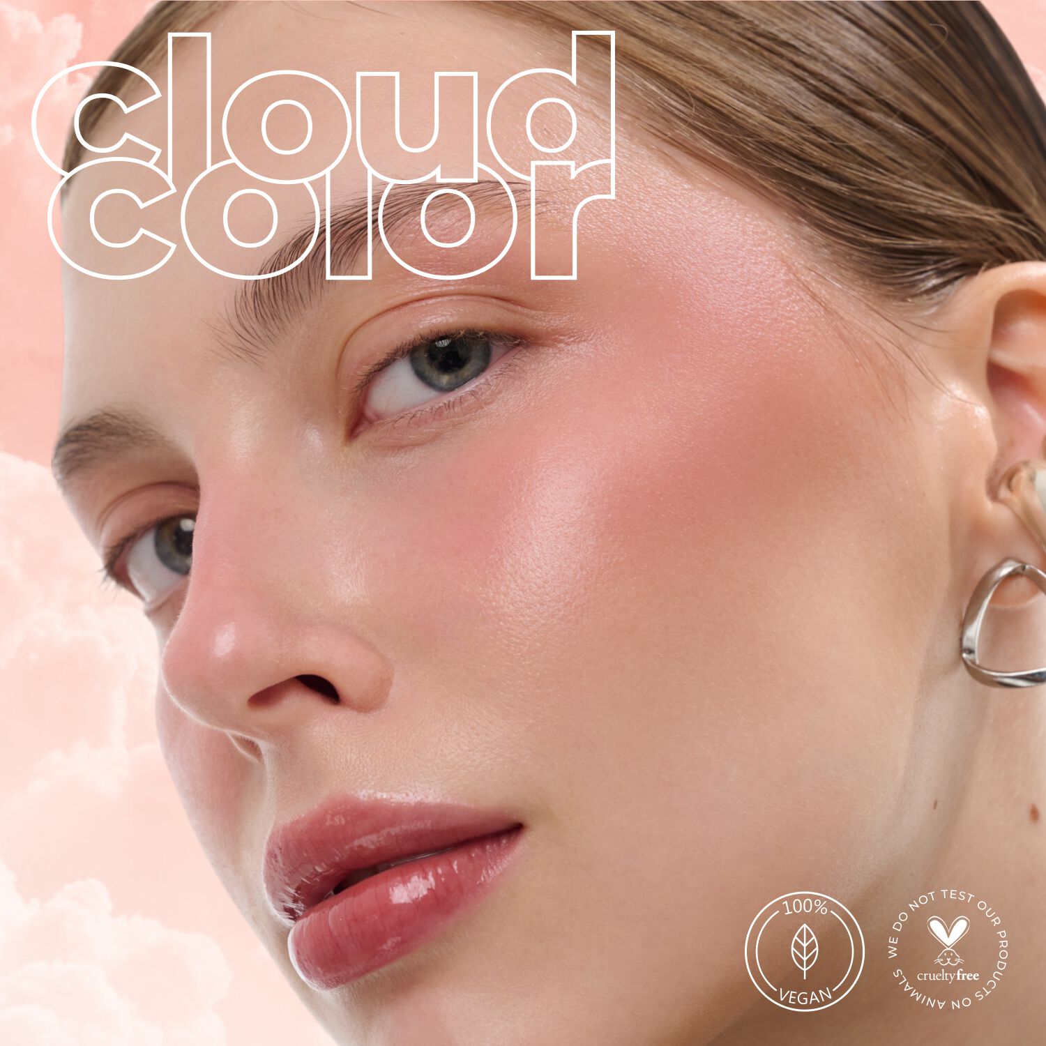 LAMEL Cloud Color Liquid Blush Soft Peach | Sally Beauty