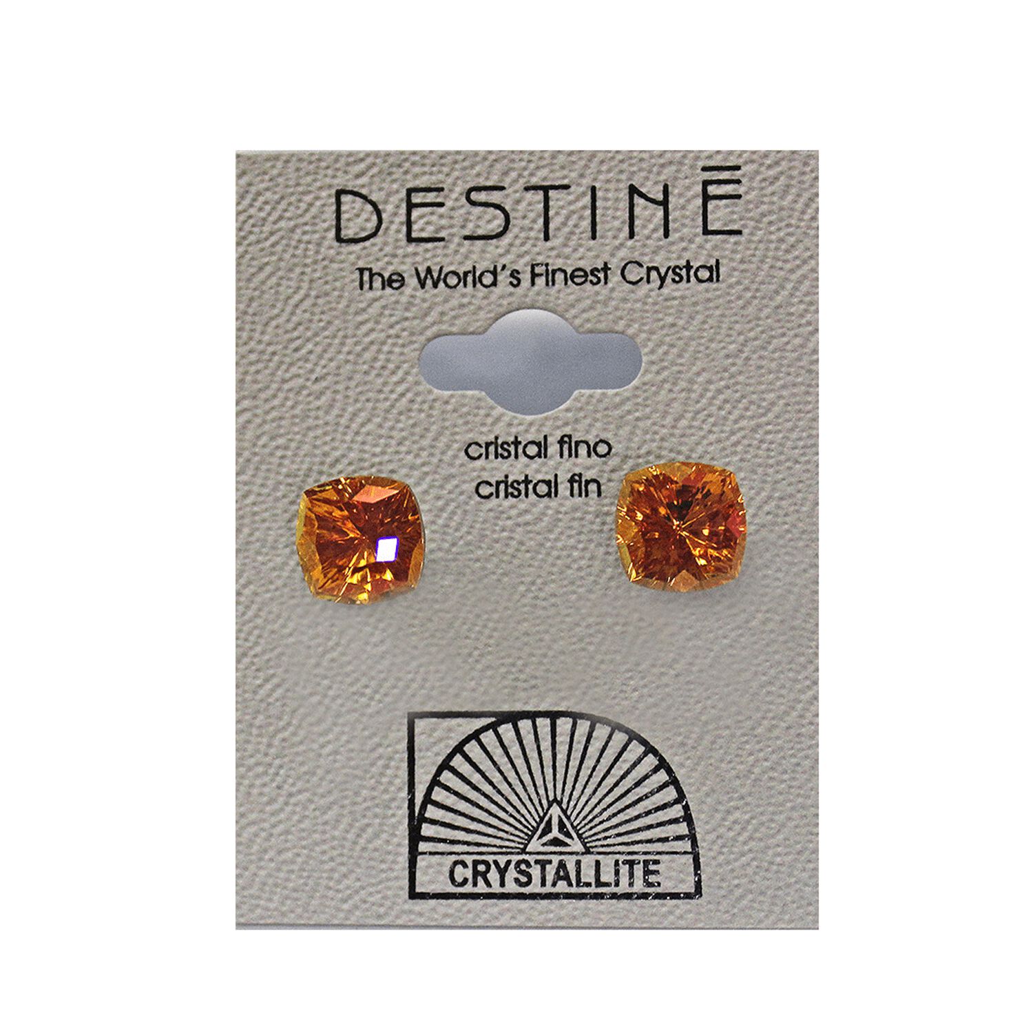 Crystallite Destine Earrings Mystic Square Astral Pink | Sally Beauty