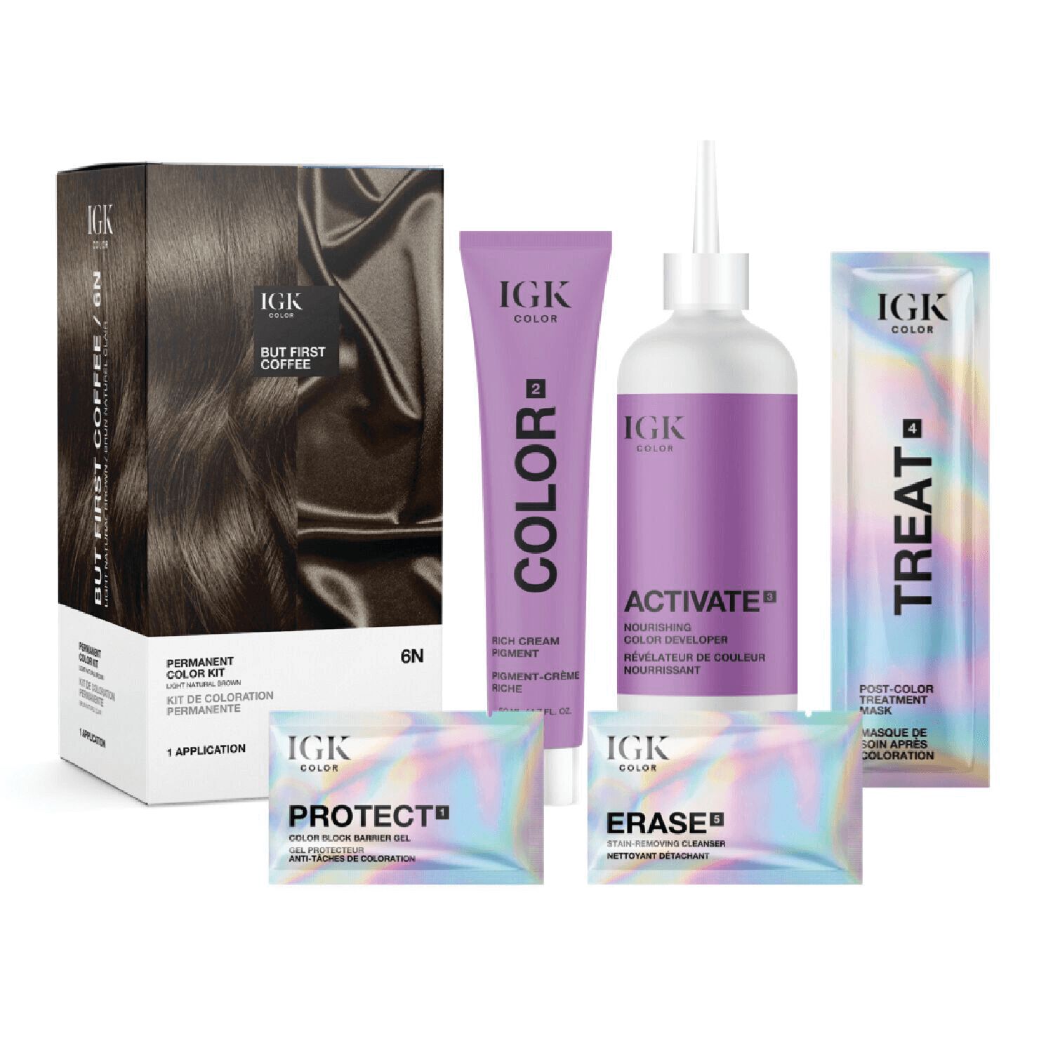 IGK But First Coffee Permanent Color Kit | Sally Beauty