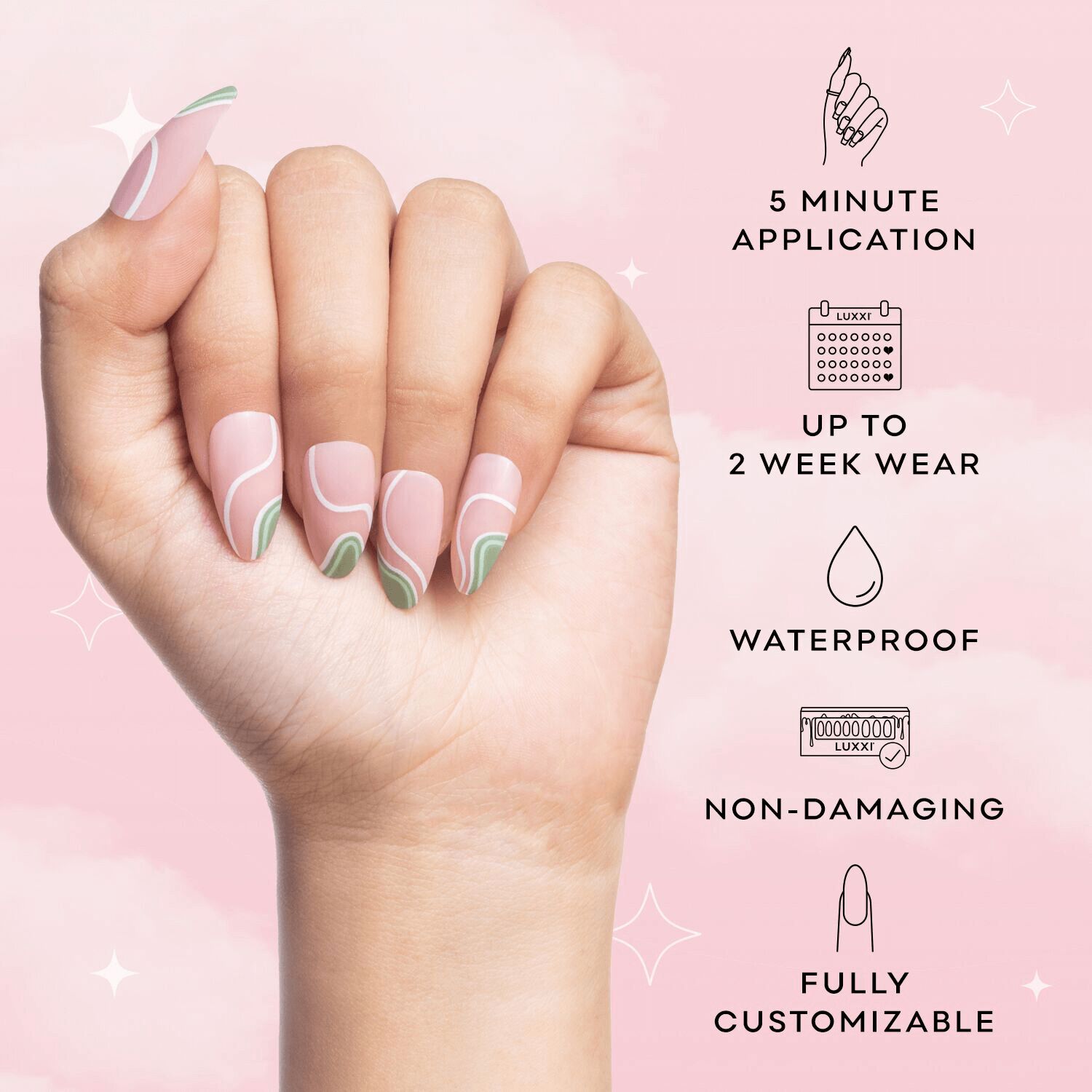 Sage Instant Manicure Kit | Press-On Nails | Sally Beauty