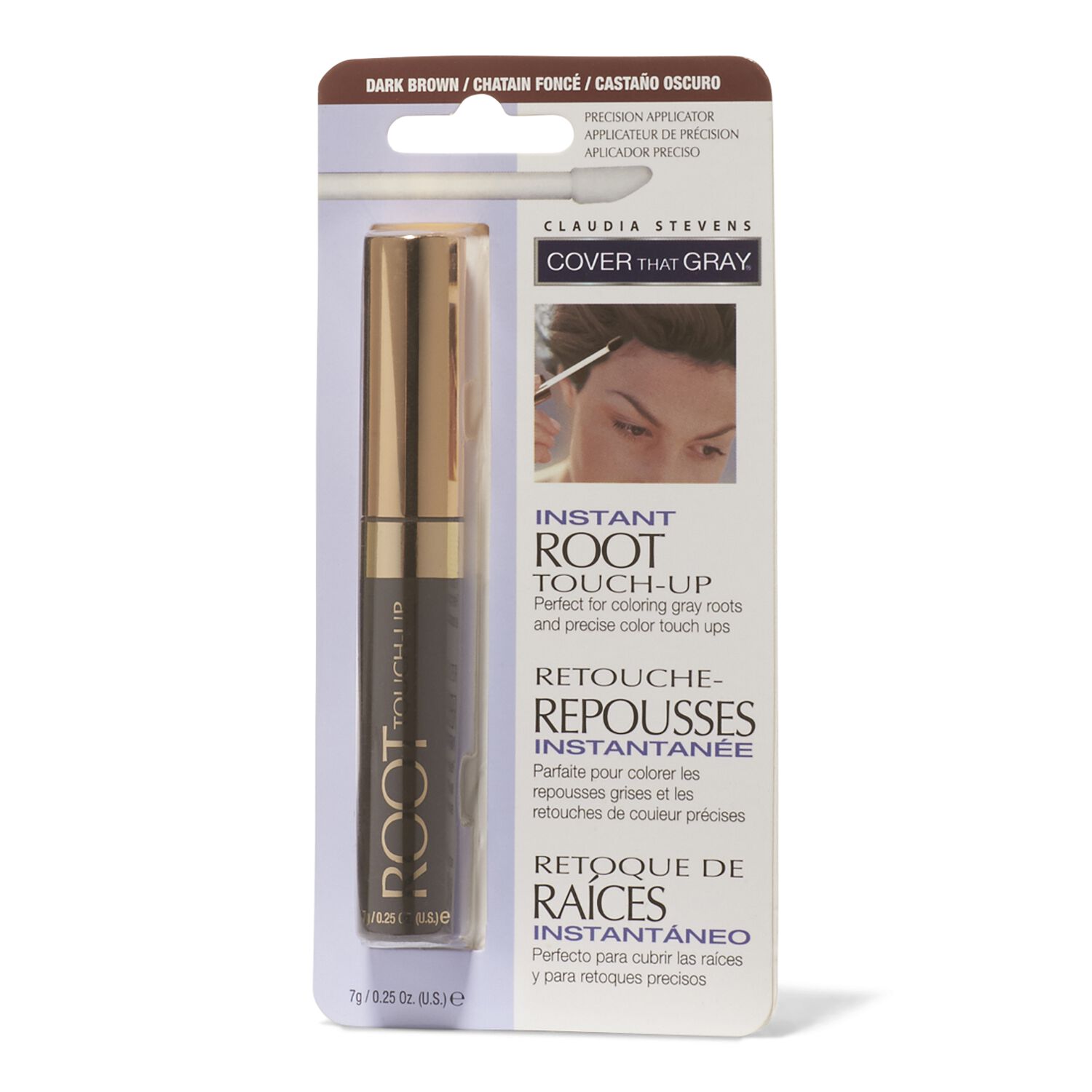 Claudia Stevens Dark Brown Instant Root Touch Up | Root Touch Up ...