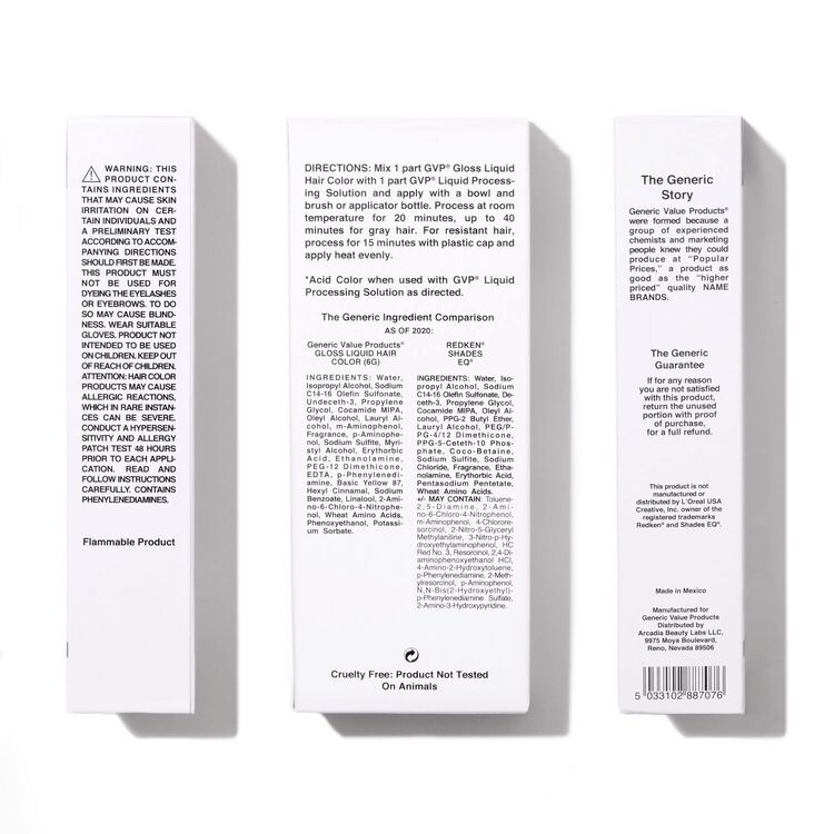 Generic Value Product 6G Medium Golden Brown Demi-Permanent Gloss ...