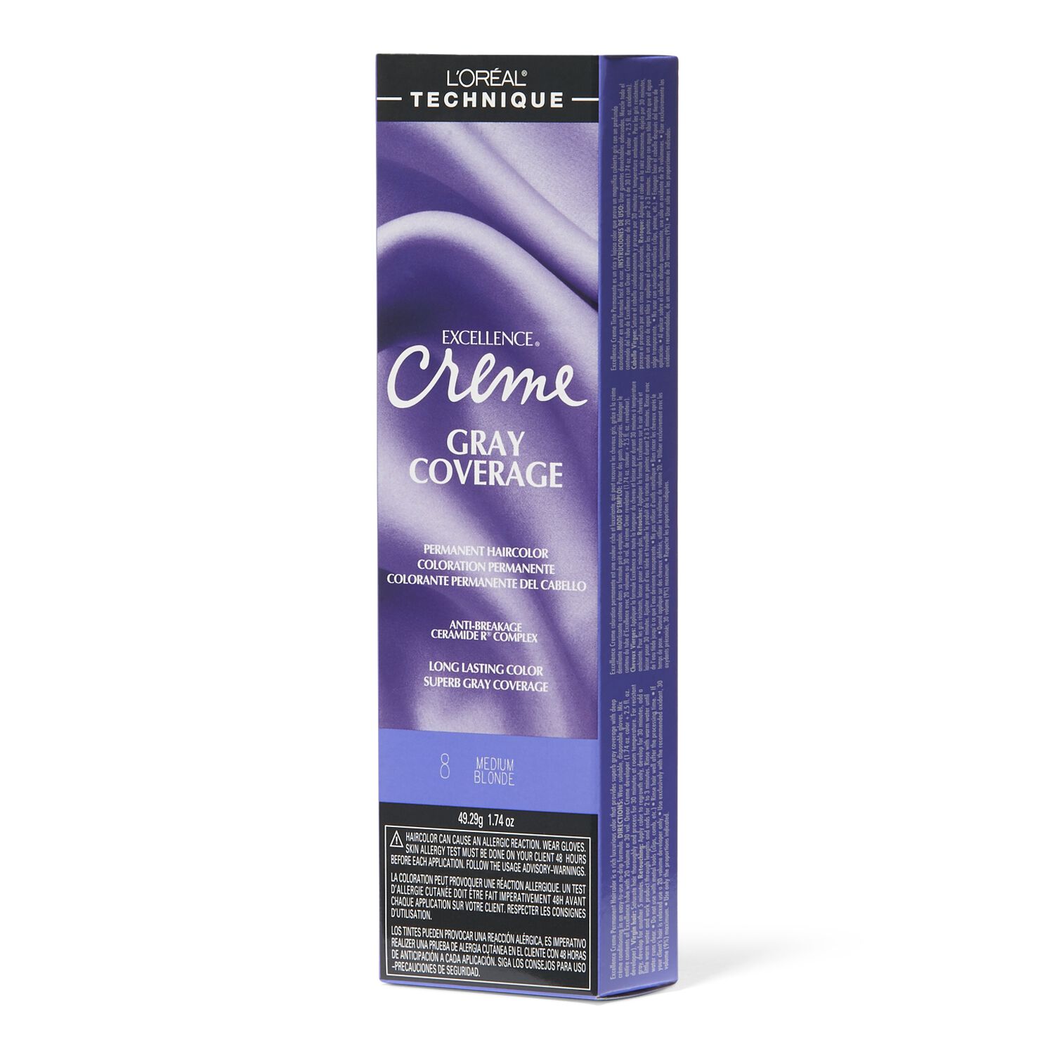 L'Oreal 8 Medium Blonde Permanent Creme Hair Color
