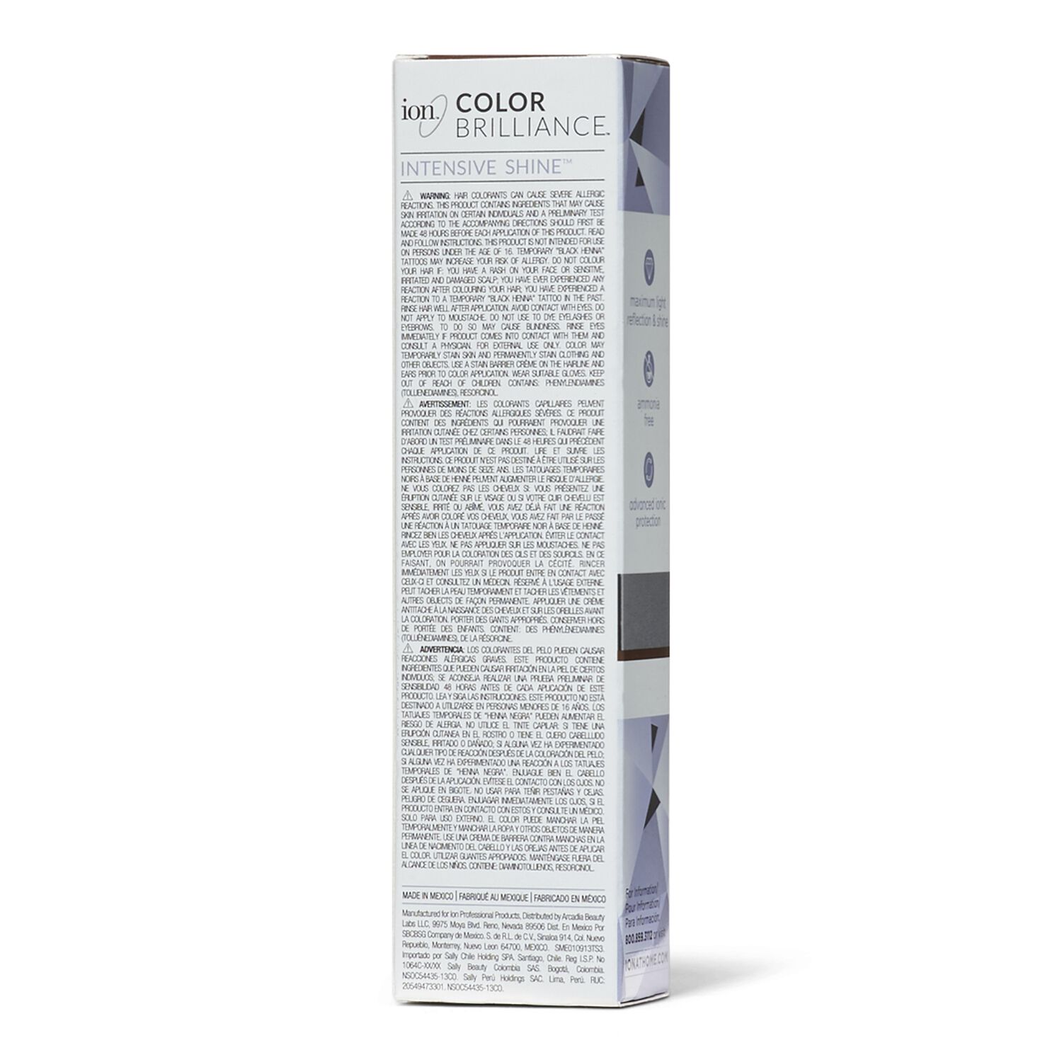 Medium Natural Brown - Ion Color Brilliance Demi-Permanent Creme Hair ...