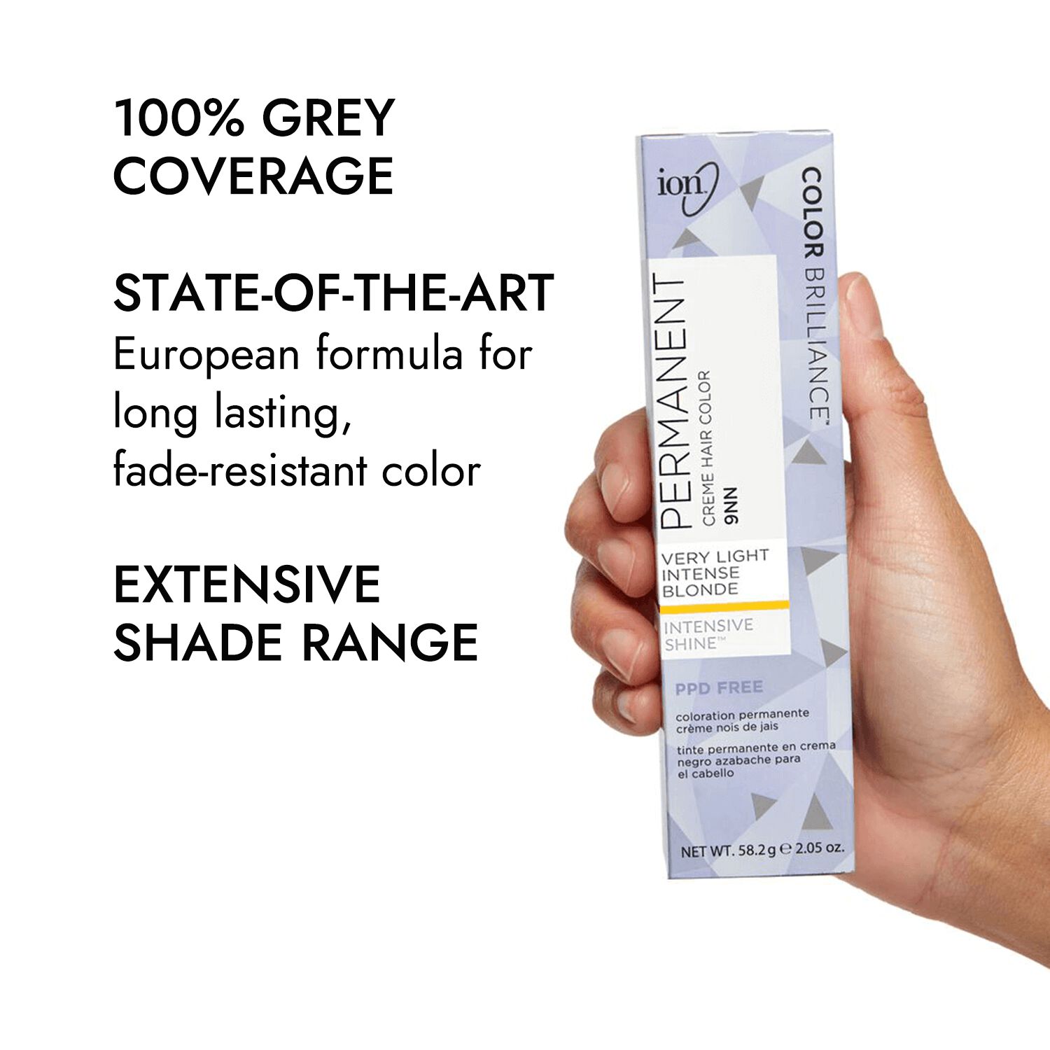 Ion 9NN Very Light Intense Blonde Permanent Creme Hair Color by Color ...