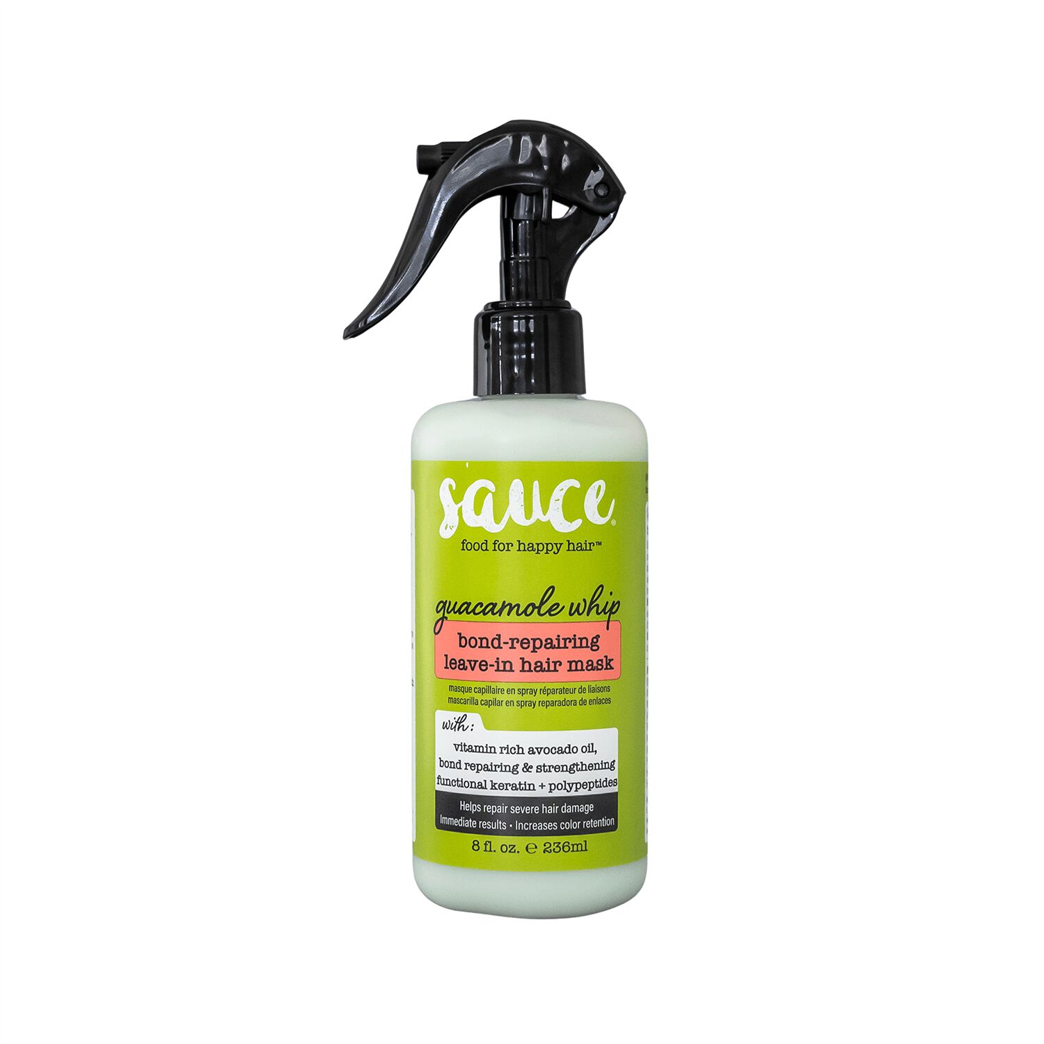 Sauce Beauty Guacamole Whip Bond-Repairing Spray Hair Mask | Sally Beauty