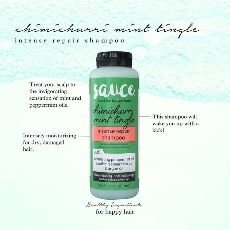 Chimichurri Mint Tingle Intense Repair Shampoo by Sauce Beauty ...