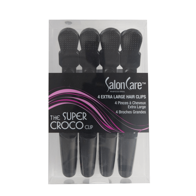 Black Super Croco Clips by Salon Care | Hair Accessories | Sally Beauty