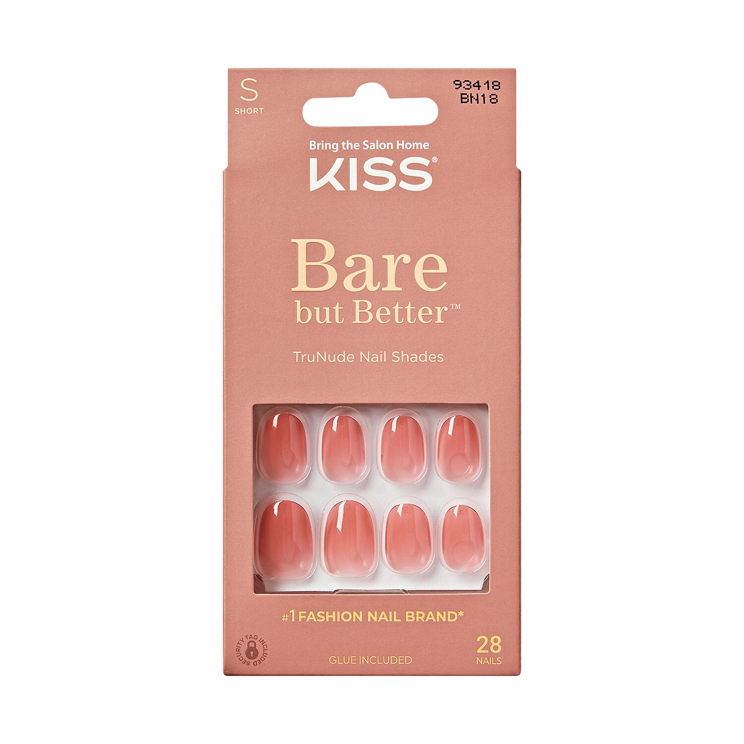 KISS Bare-But-Better Nails No More Naps - Short | Sally Beauty