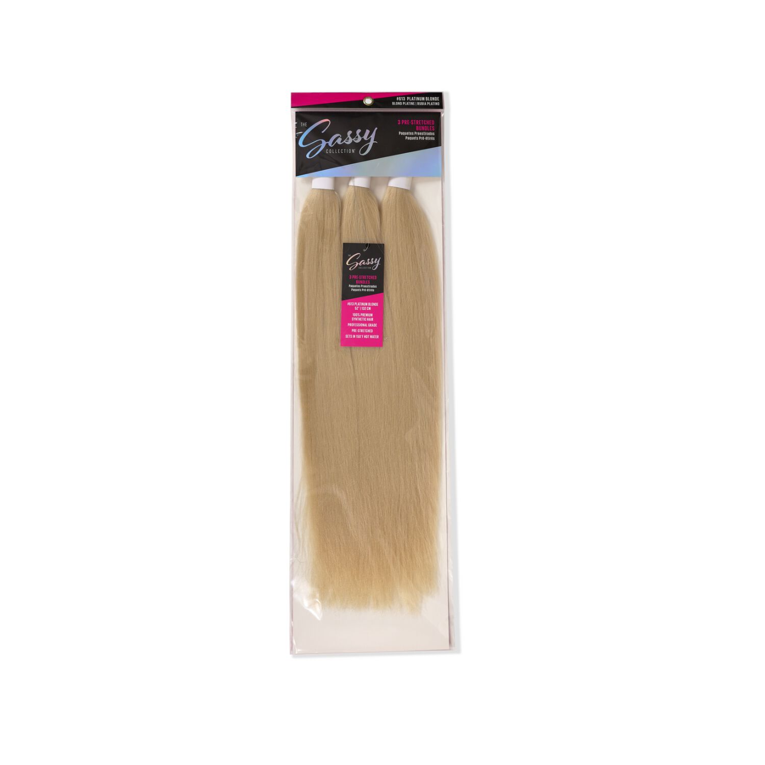 The Sassy Collection #613 Platinum Blonde 52" Braiding Hair | Sally Beauty