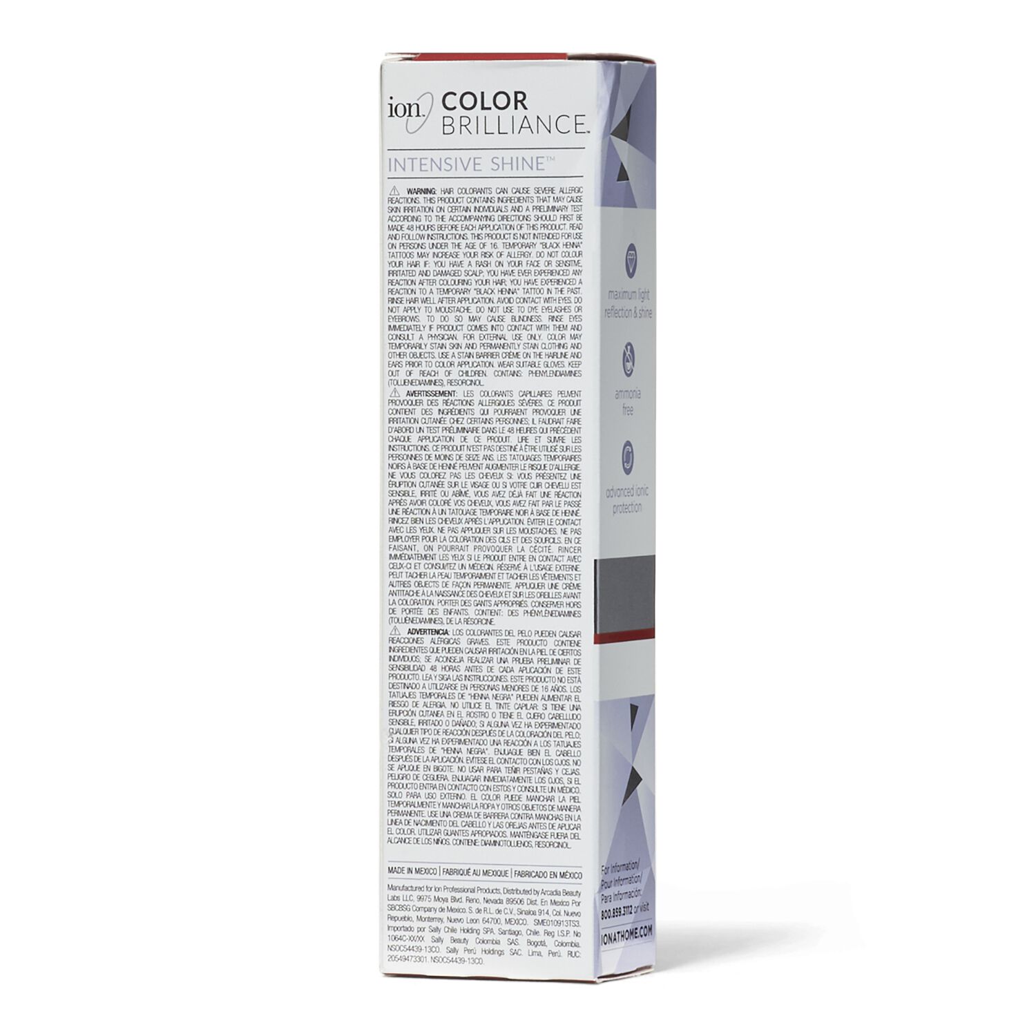 Medium Burgundy Brown - Ion Color Brilliance Demi-Permanent Creme Hair ...