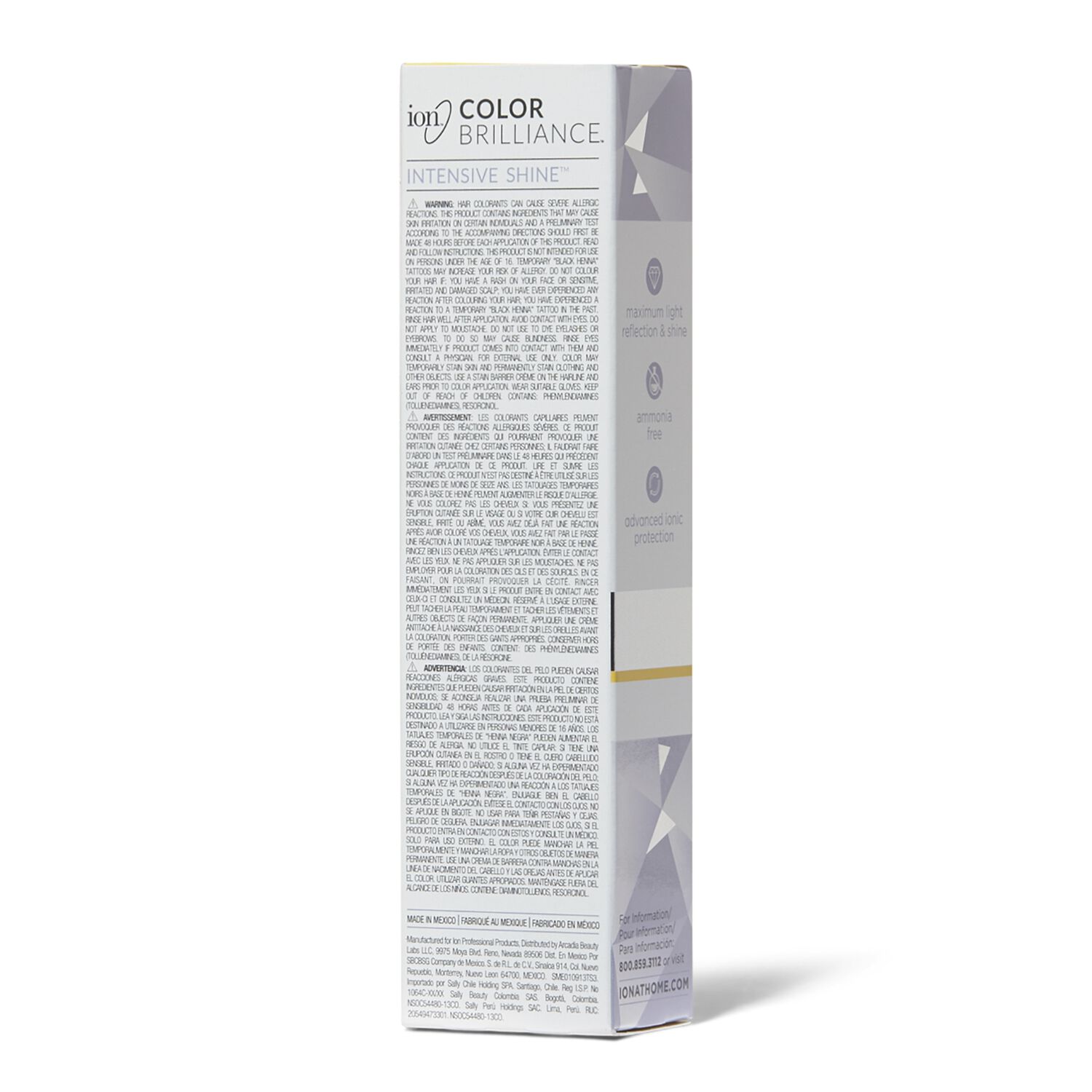 Medium Warm Blonde - Ion Color Brilliance Demi-Permanent Creme Hair ...
