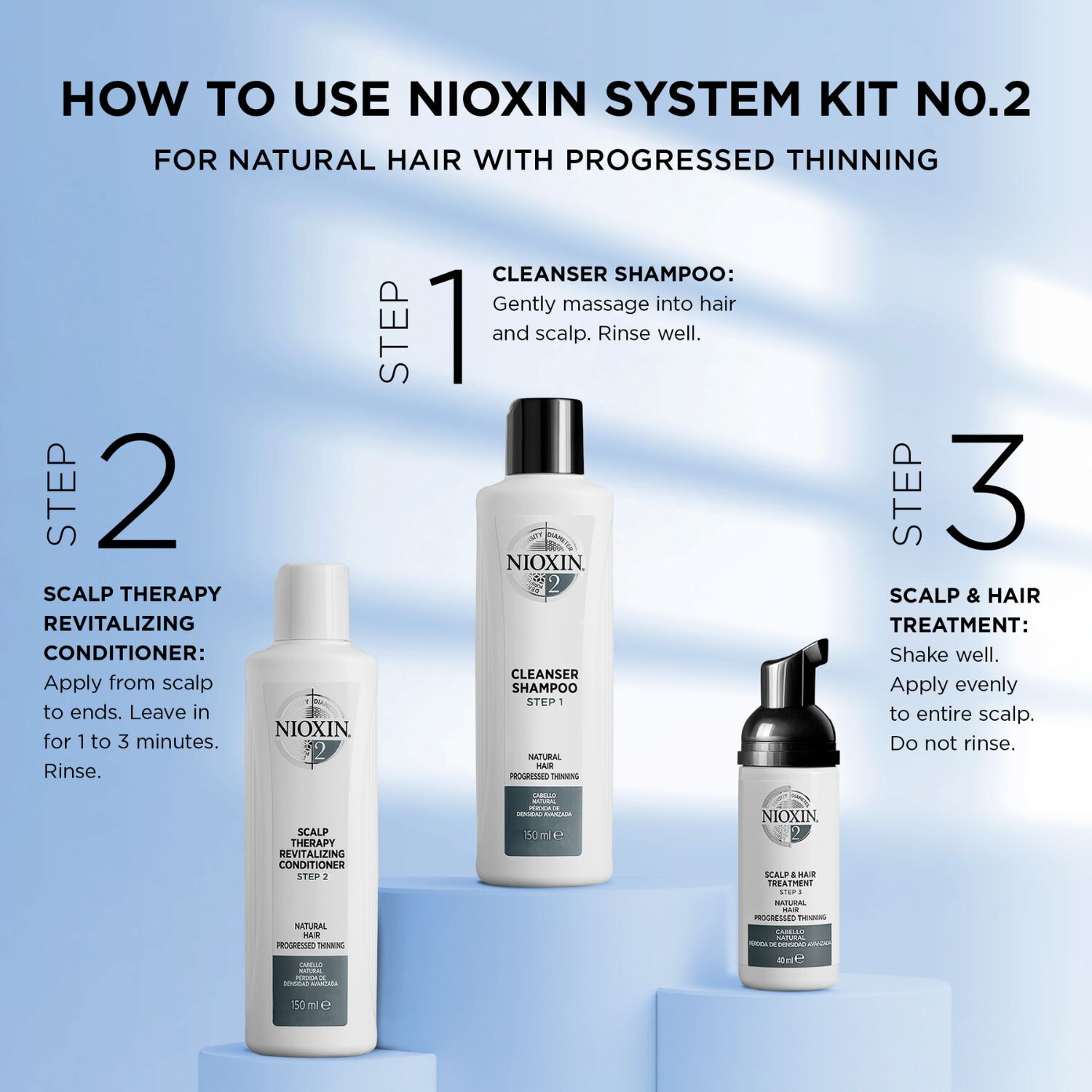 Nioxin System 2 Scalp Therapy Conditioner 33.8 oz | Hair Conditioners