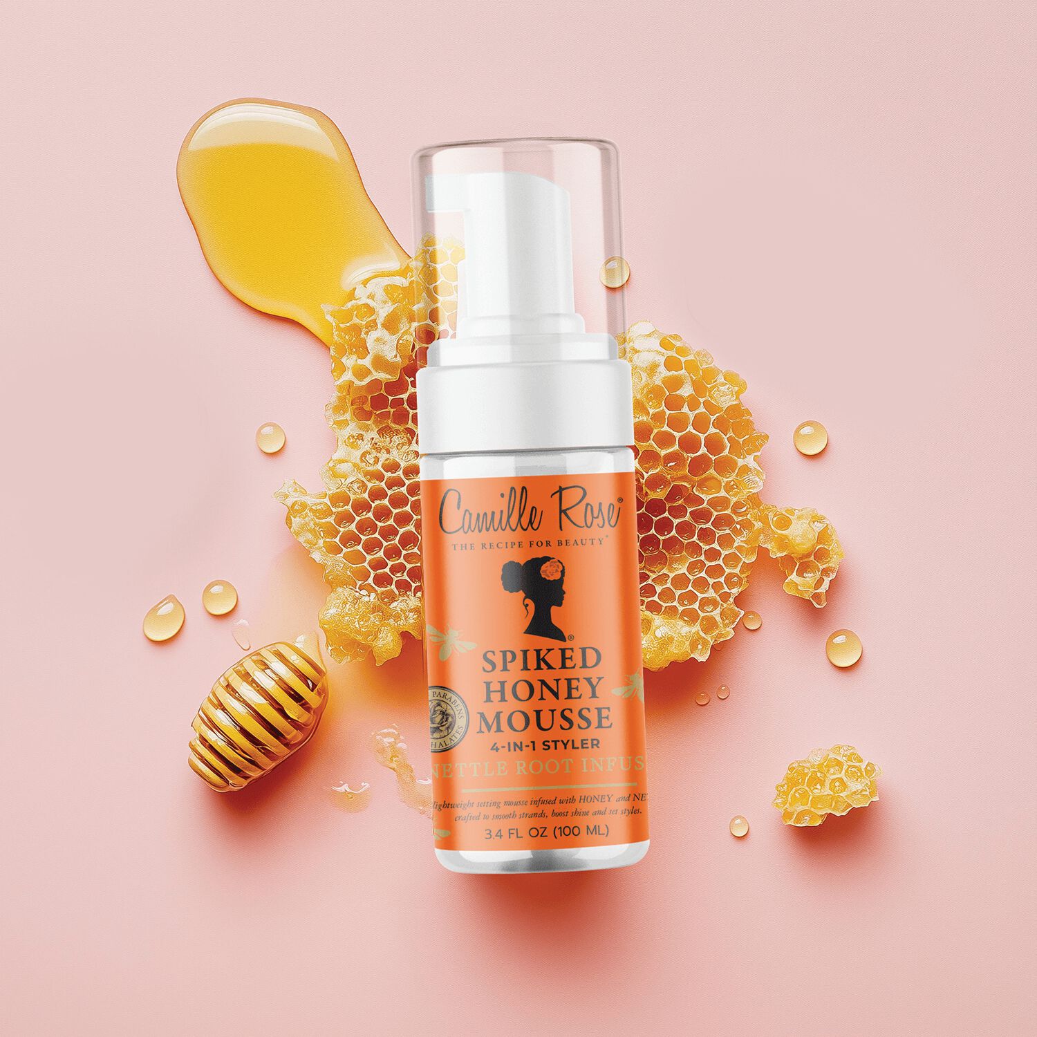 Camille Rose Naturals Honey Spiked Mousse 4-n-1 Styler | Sally Beauty