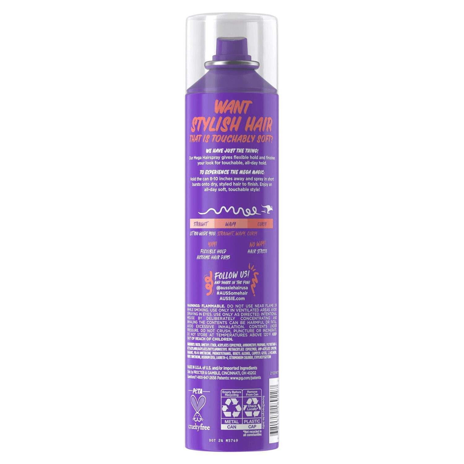 Aussie Mega Hairspray | Sally Beauty