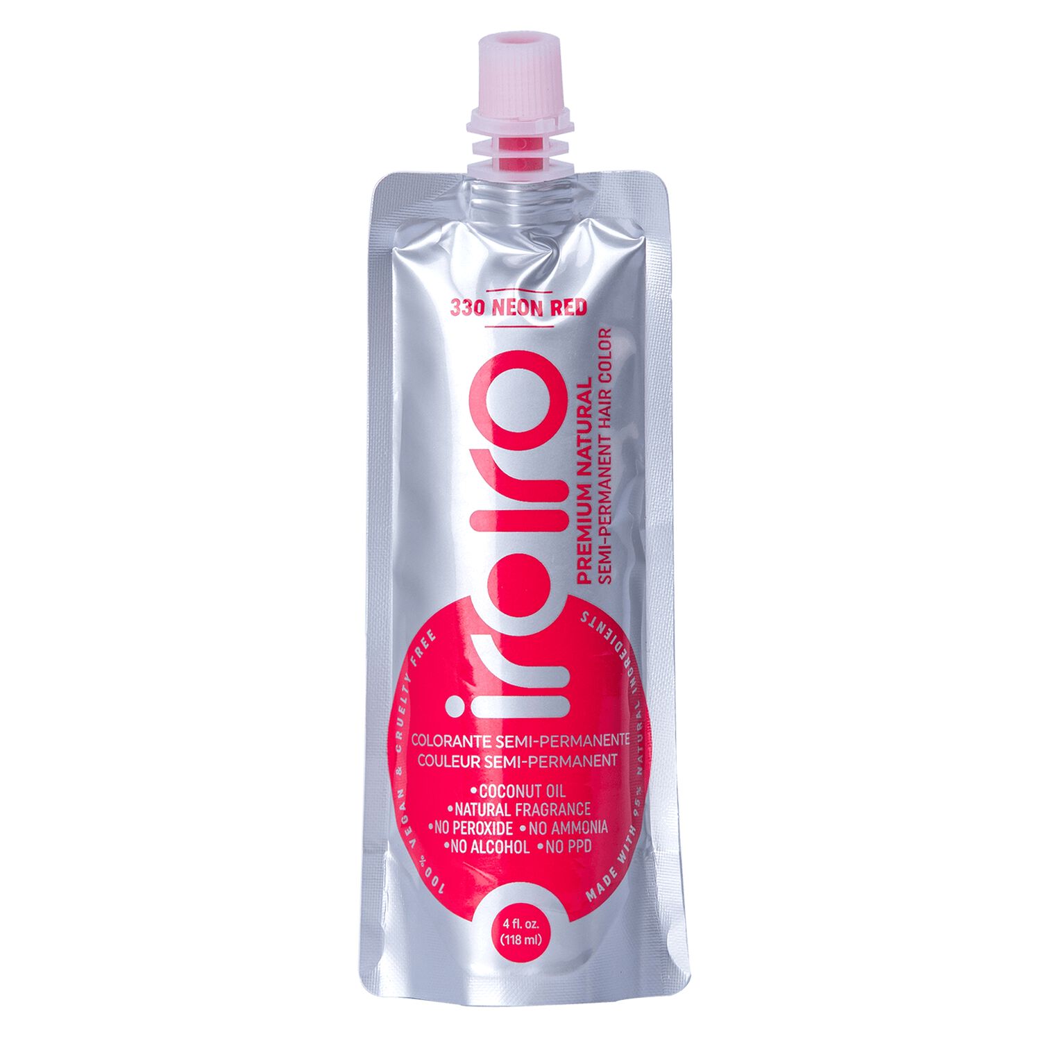 iroiro 330 Neon Red Premium Natural Semi Permanent Hair Color | Semi ...