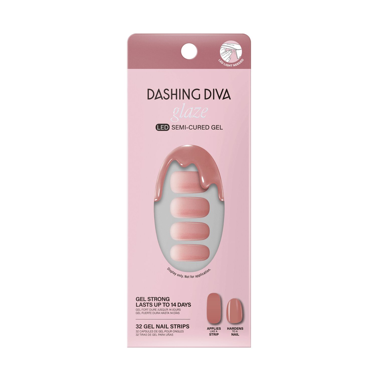 Dashing Diva Glazed Donut Jelly Glaze Semi-Cured Color Gel Strips ...
