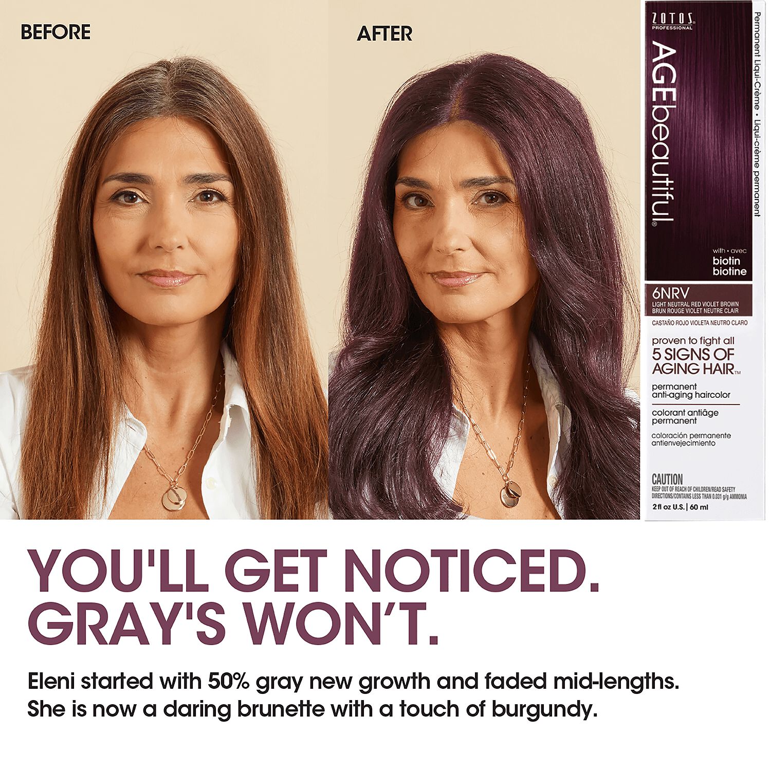 5NRV Medium Neutral Red Violet Brown Permanent Liqui-Creme Hair Color ...