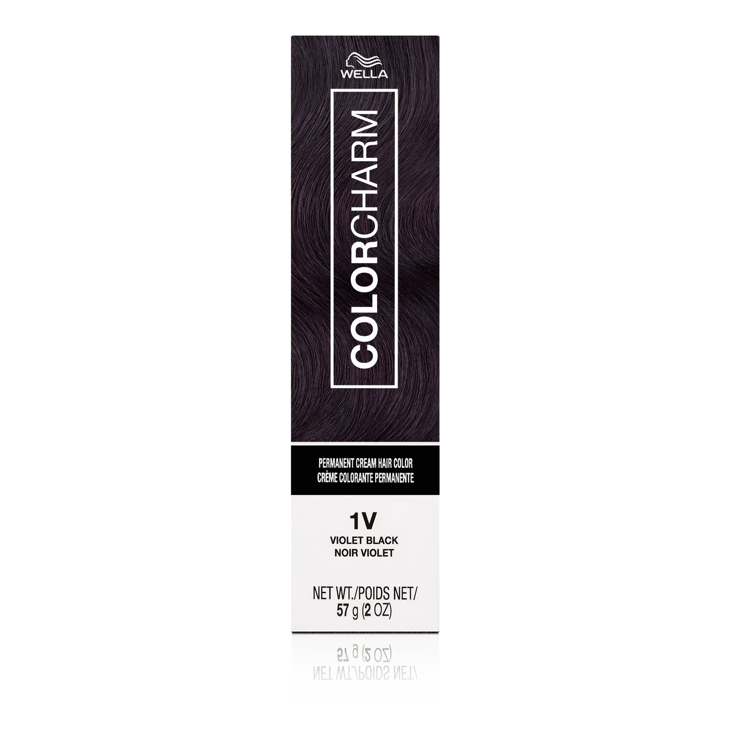 Wella colorcharm 1V Violet Black Permanent Cream Hair Color | Hair ...