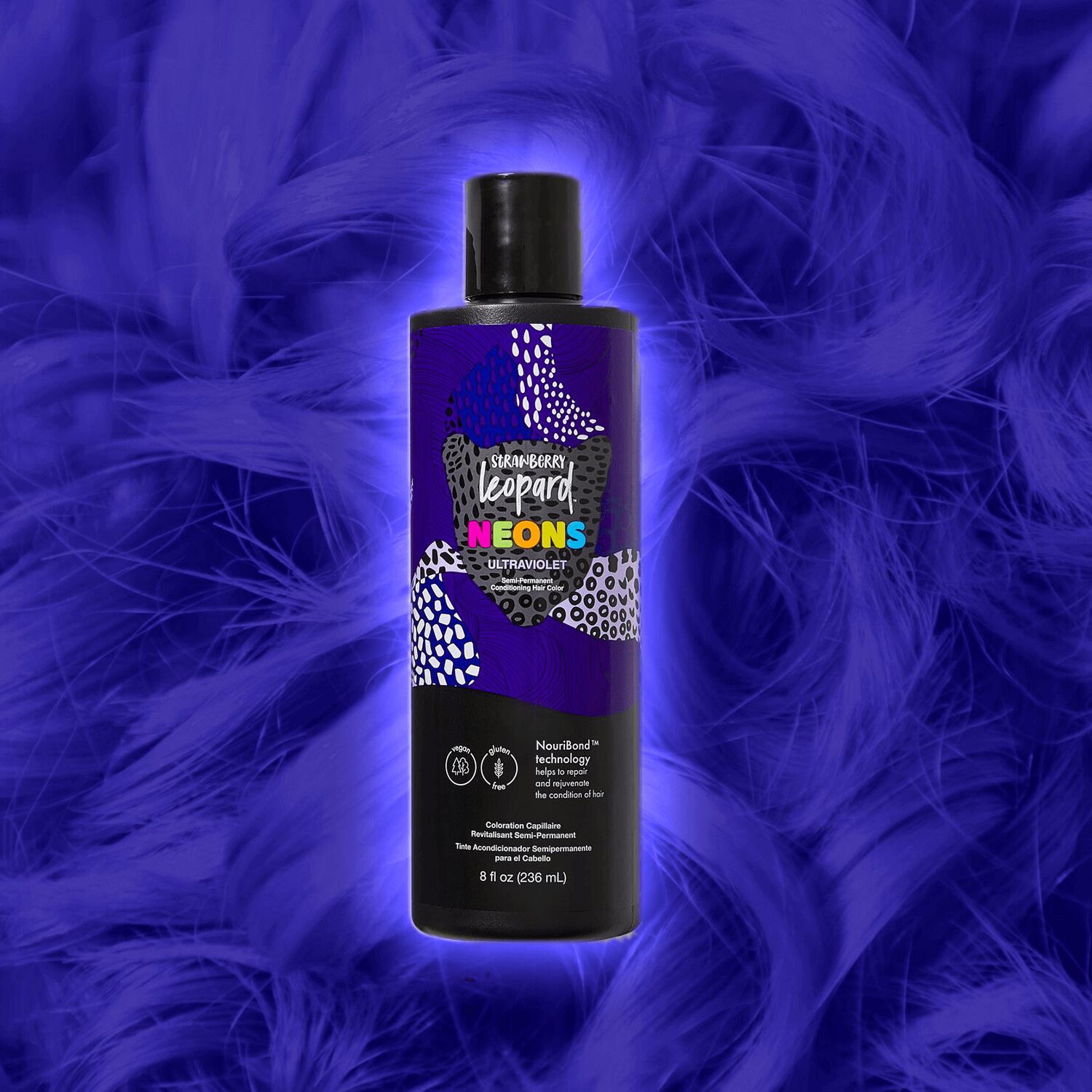 Strawberry Leopard Ultraviolet Neon Semi Permanent Conditioning Hair ...