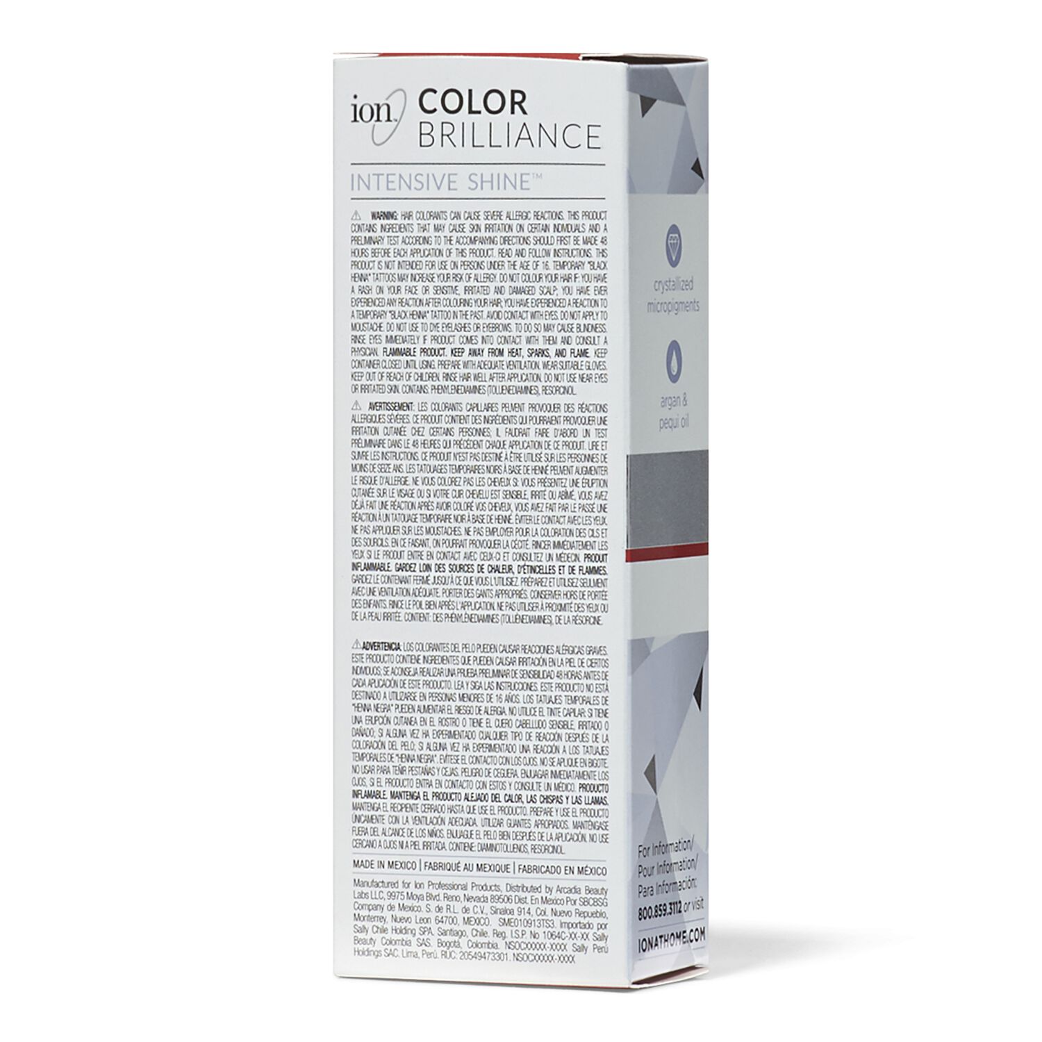 Ion by Color Brilliance, 5R Light Red Brown Permanent Liquid Hair Color ...
