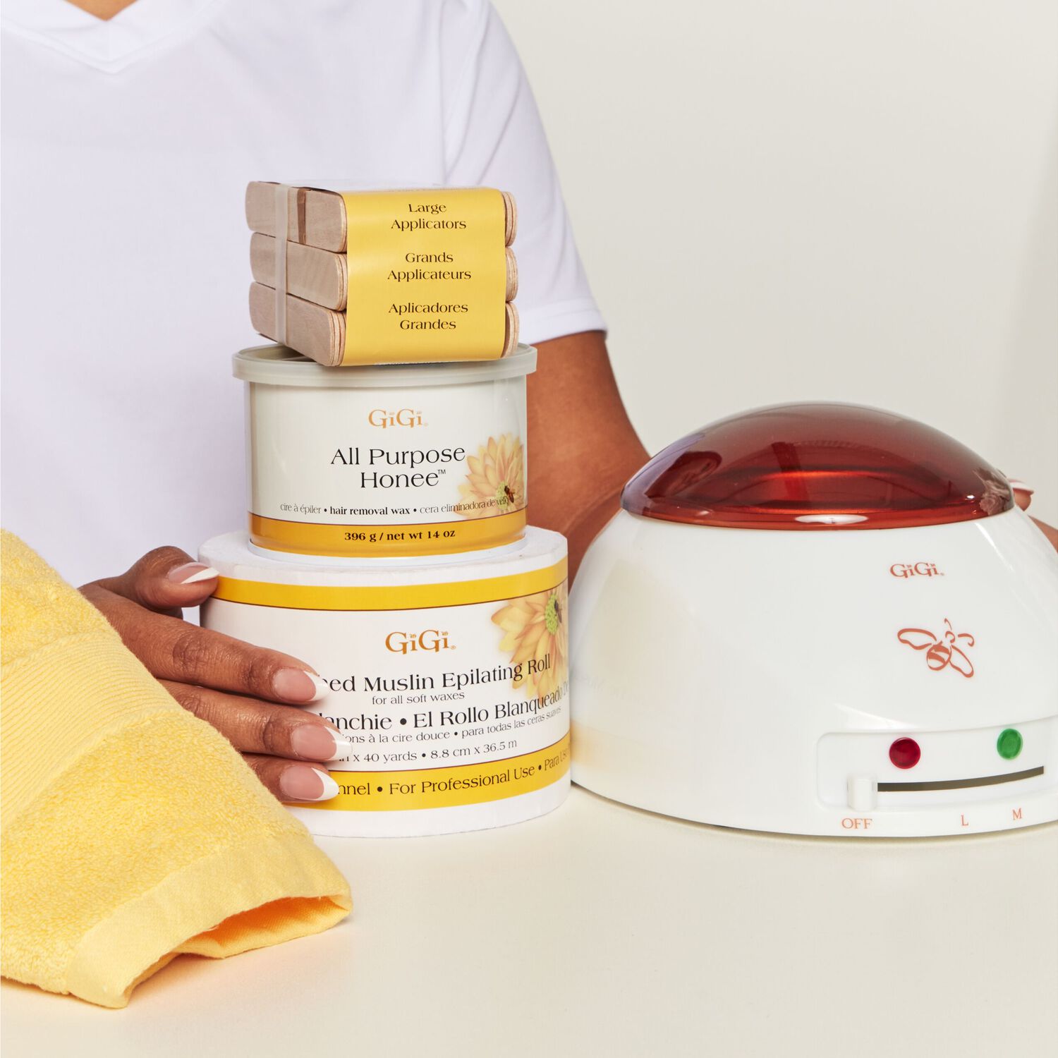 GiGi 100 Count Large Honee Wax Applicators