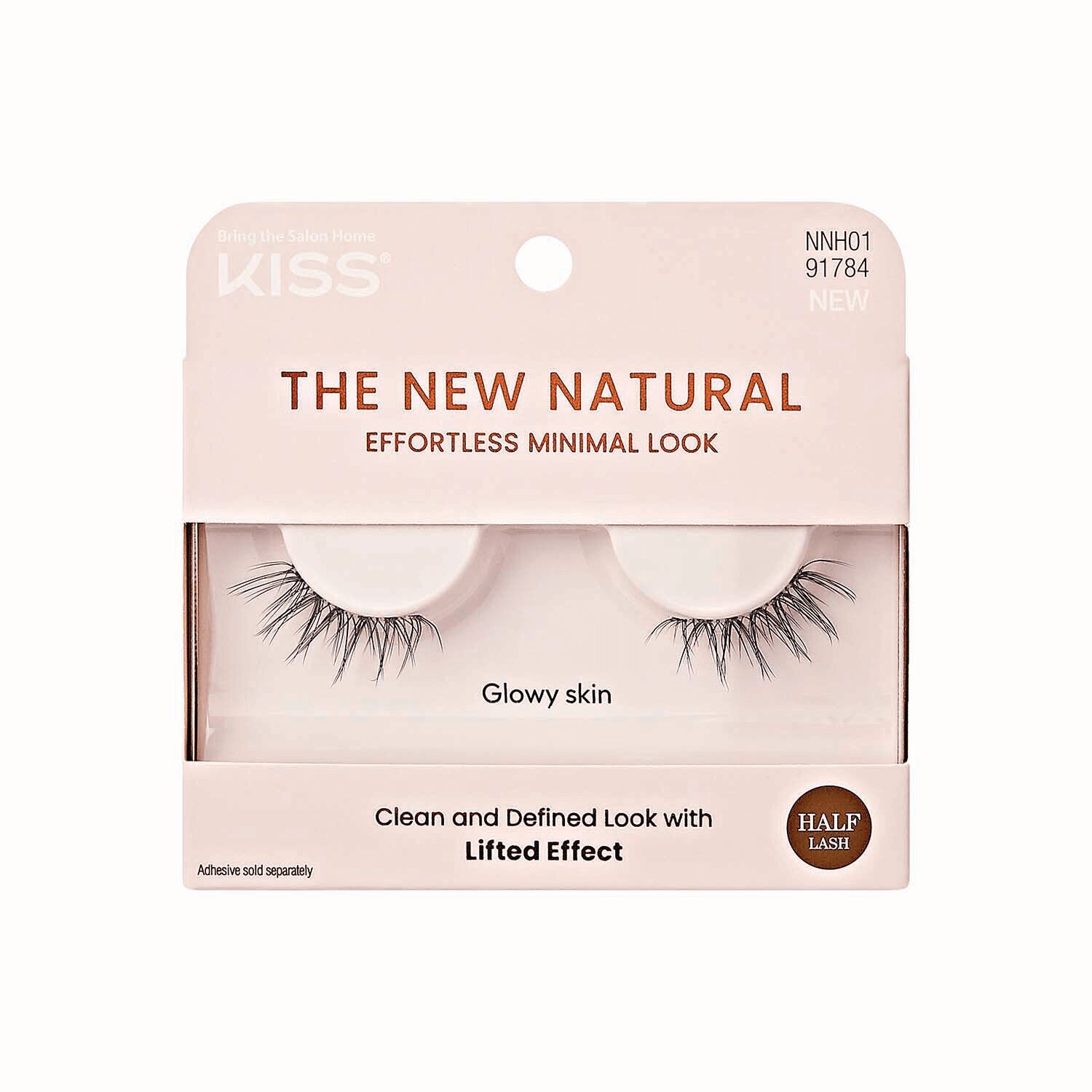 KISS The New Natural Half Strip False Eyelashes - Glowy Skin | Sally Beauty