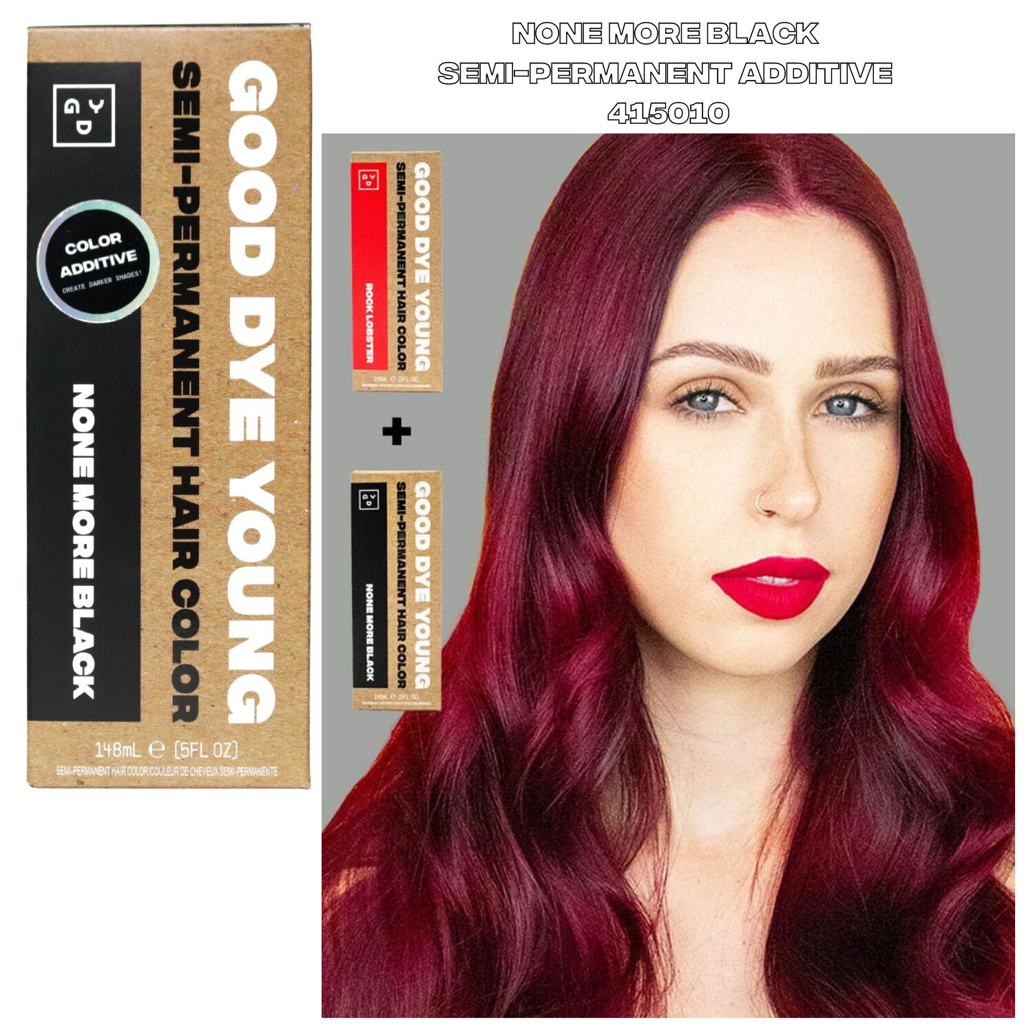 Good Dye Young None More Black Semi-Permanent Hair Color | Semi ...