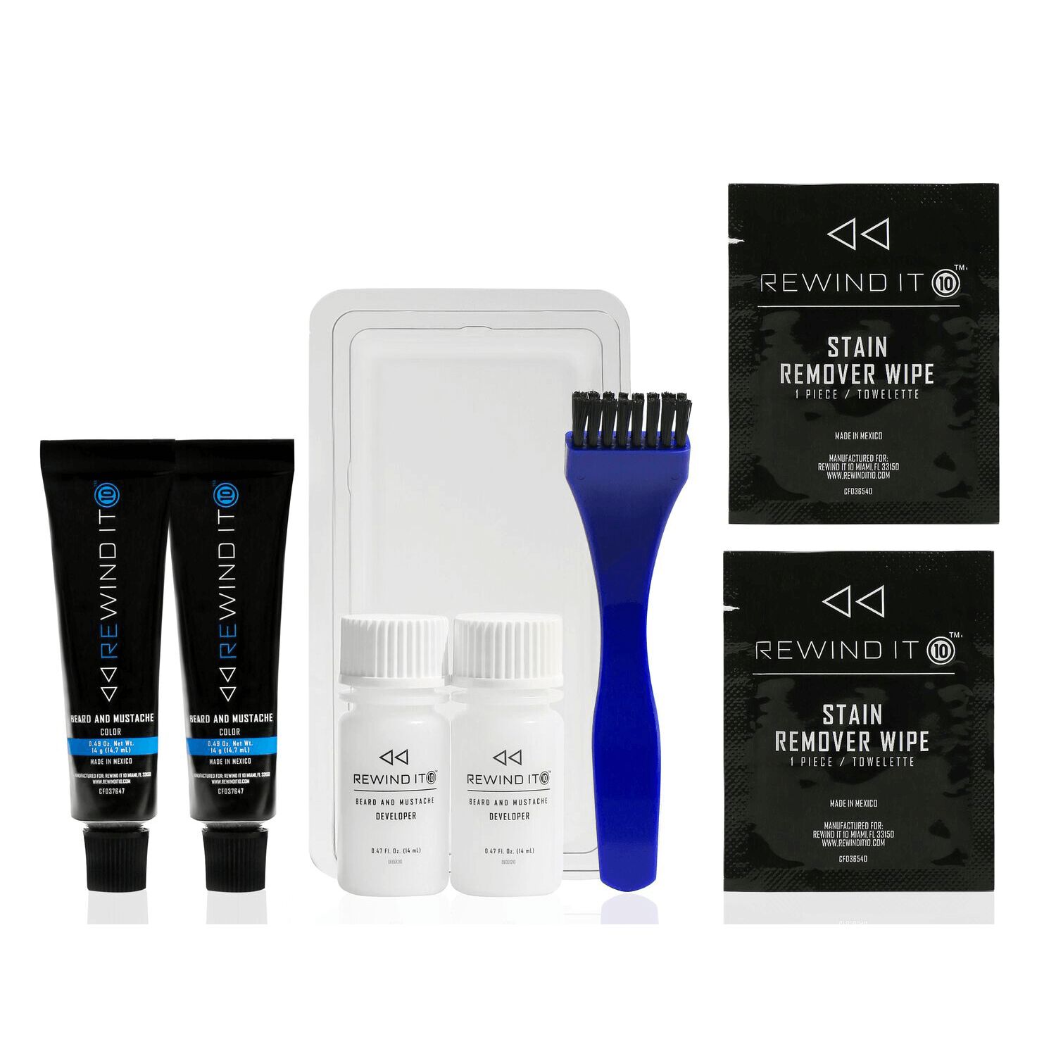 Rewind It 10 Dark Brown Men's Beard and Mustache Color | Hair Color ...