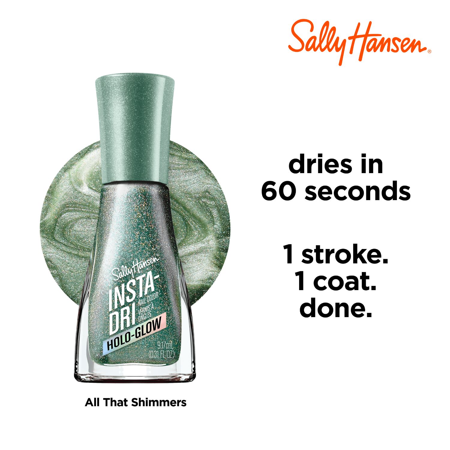 Sally Hansen HOLO GLOW Insta-Dri All That Shimmers Nail Color | Nails ...
