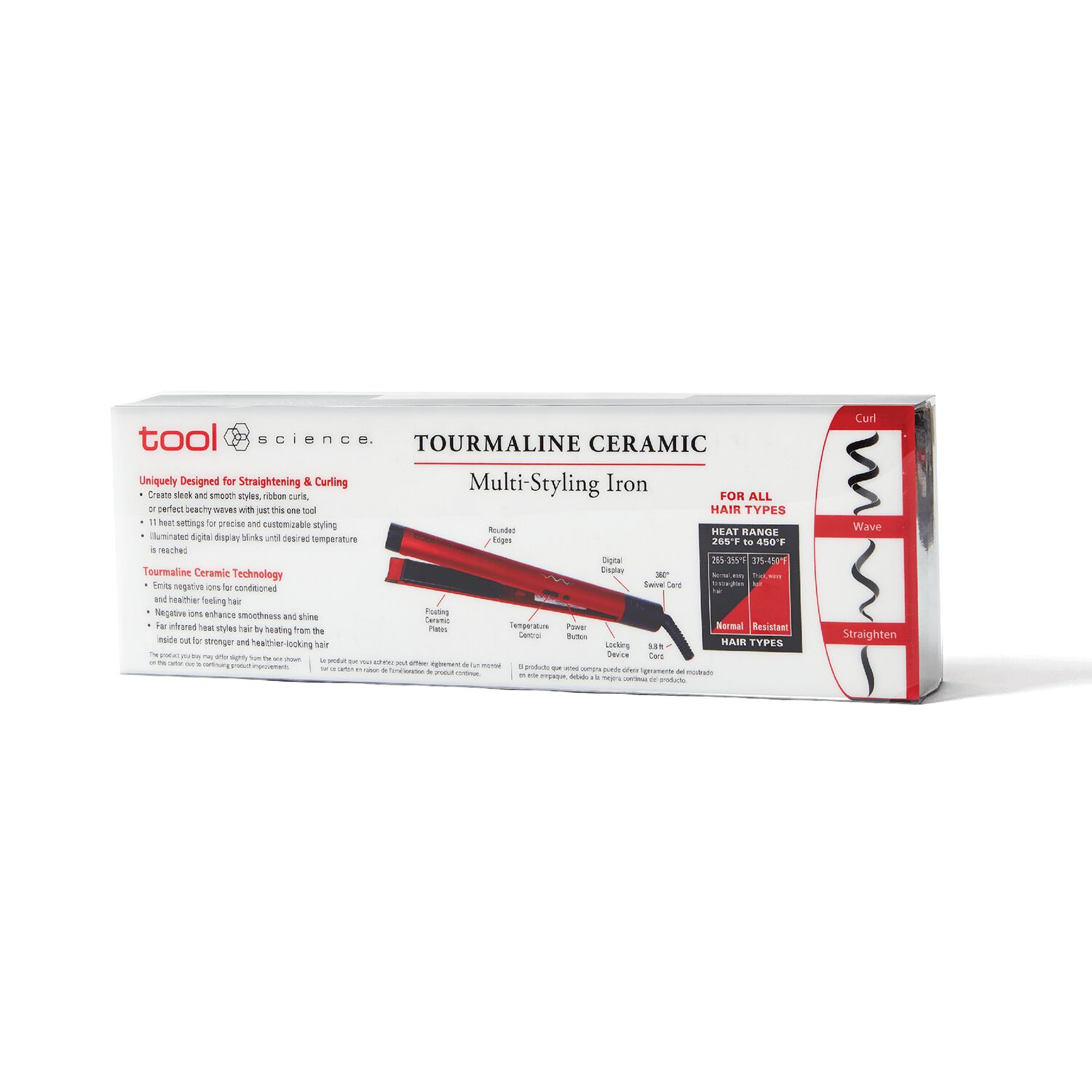 Tool Science Tourmaline Ceramic Multi Styling Iron | Flat Irons & Hair ...