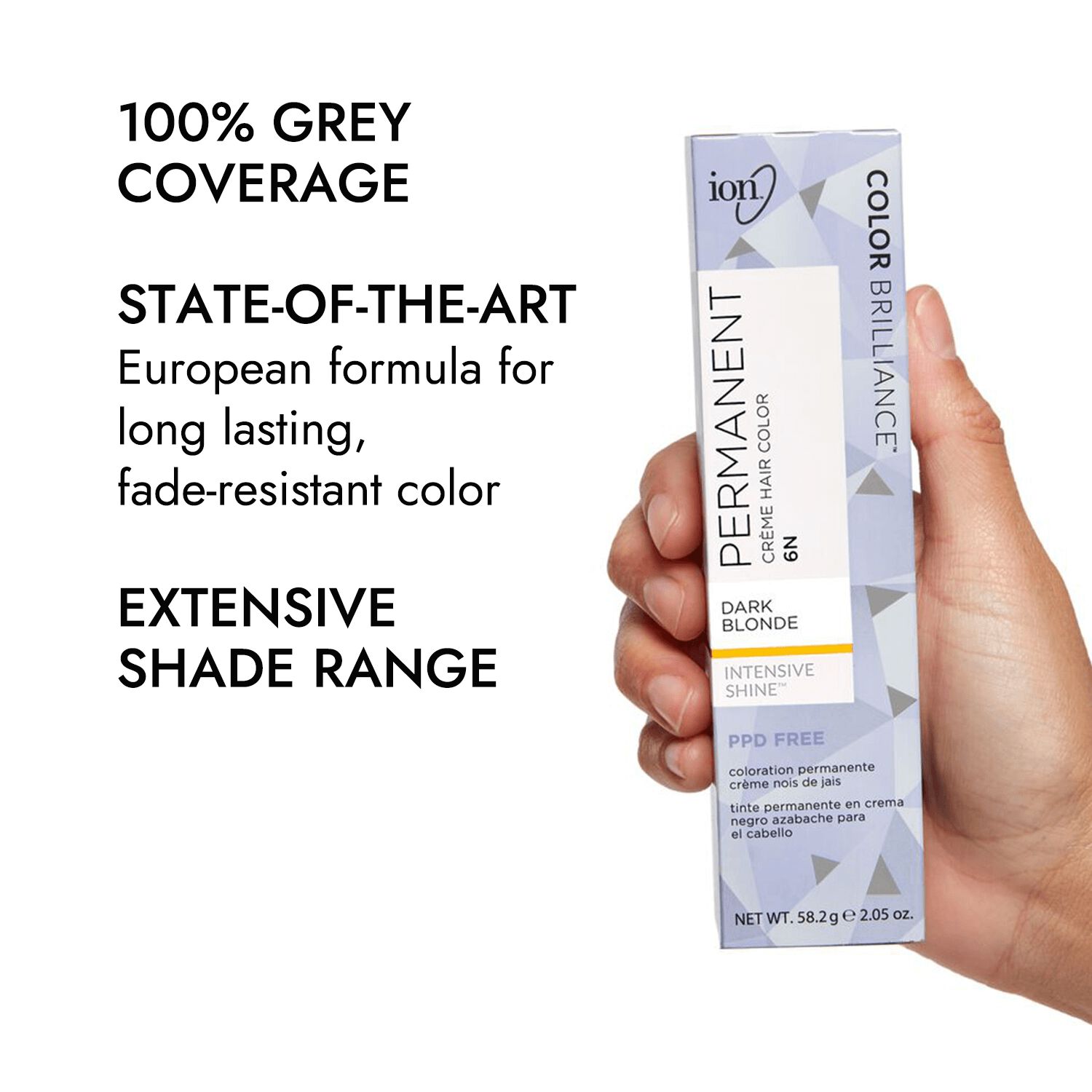 Ion 6N Dark Blonde Permanent Creme Hair Color by Color Brilliance ...