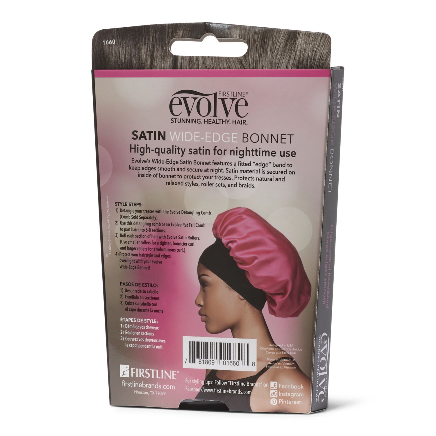 Evolve Satin Wide Edge Bonnet