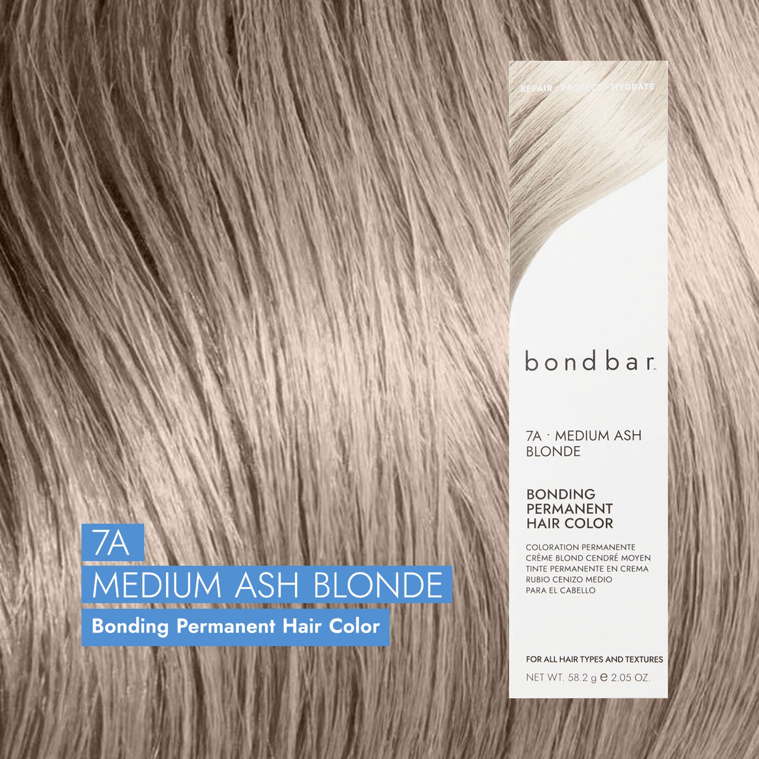 bondbar 7A Medium Ash Blonde Bonding Permanent Crème Hair Color | Sally ...
