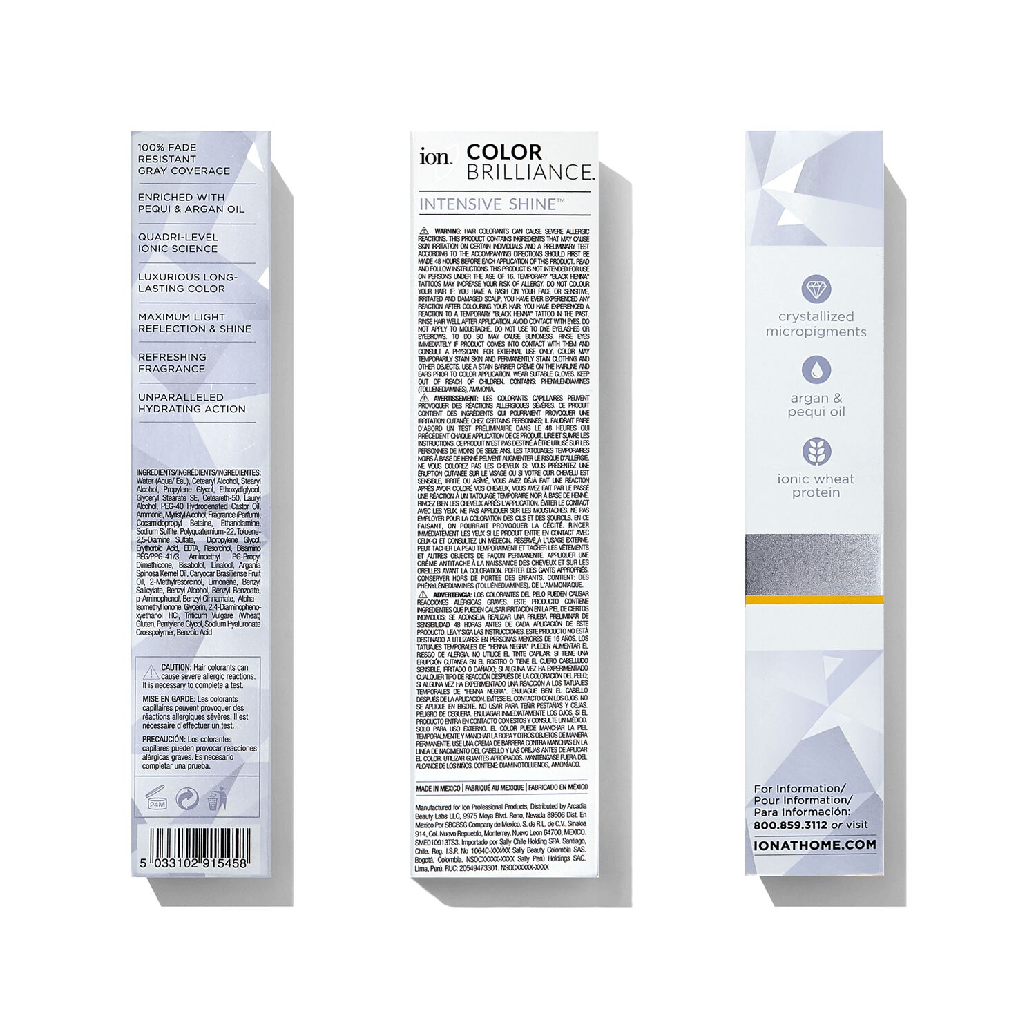 Ion 8A Light Ash Blonde Permanent Creme Hair Color by Color Brilliance ...