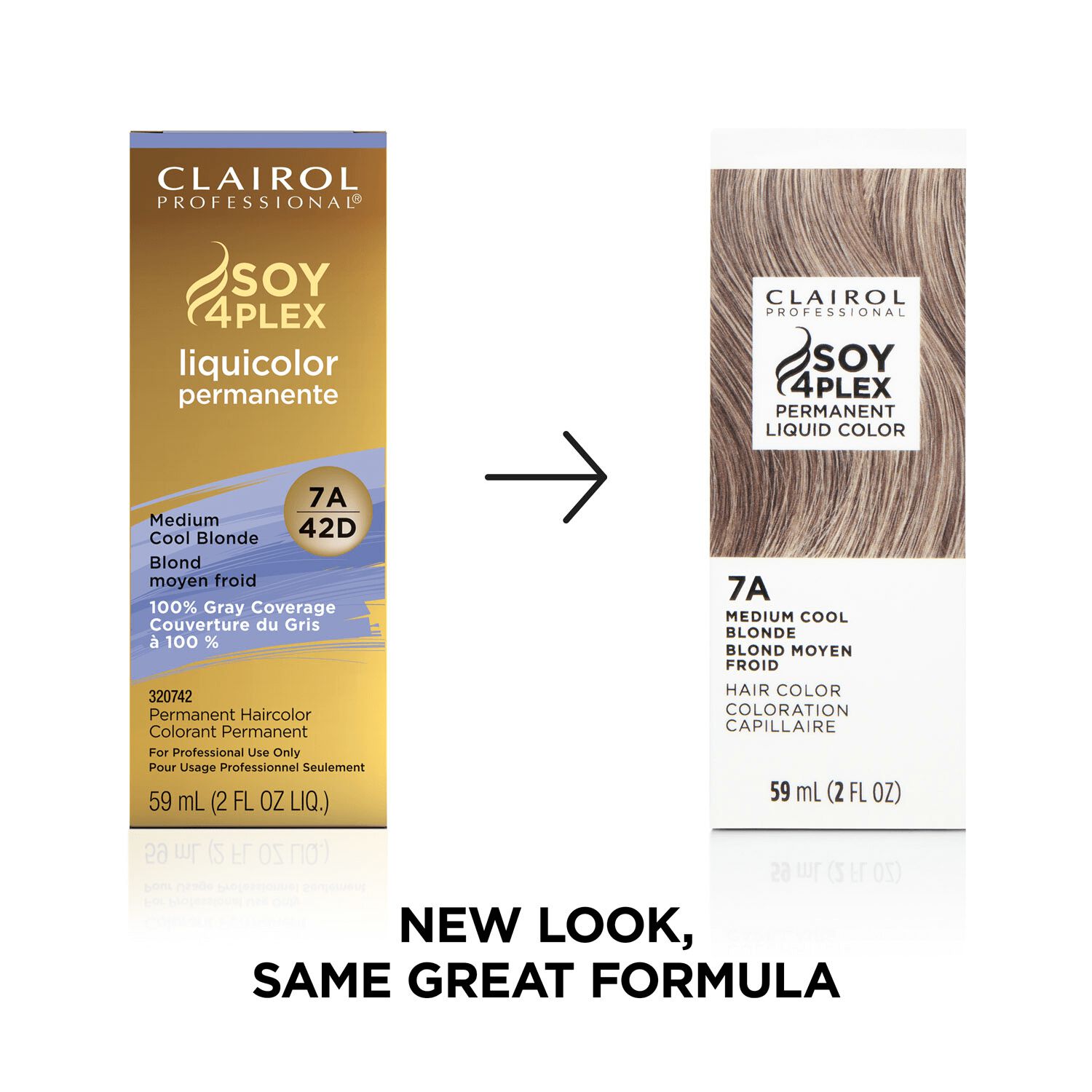 Clairol Professional 7A/42D Medium Cool Blonde LiquiColor Permanent ...