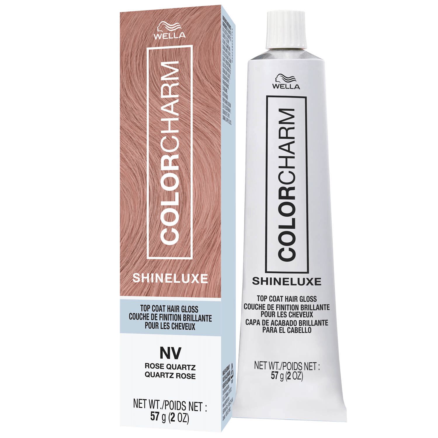 Wella colorcharm ShineLuxe Top Coat Hair Gloss NV Rose Quartz | Hair ...