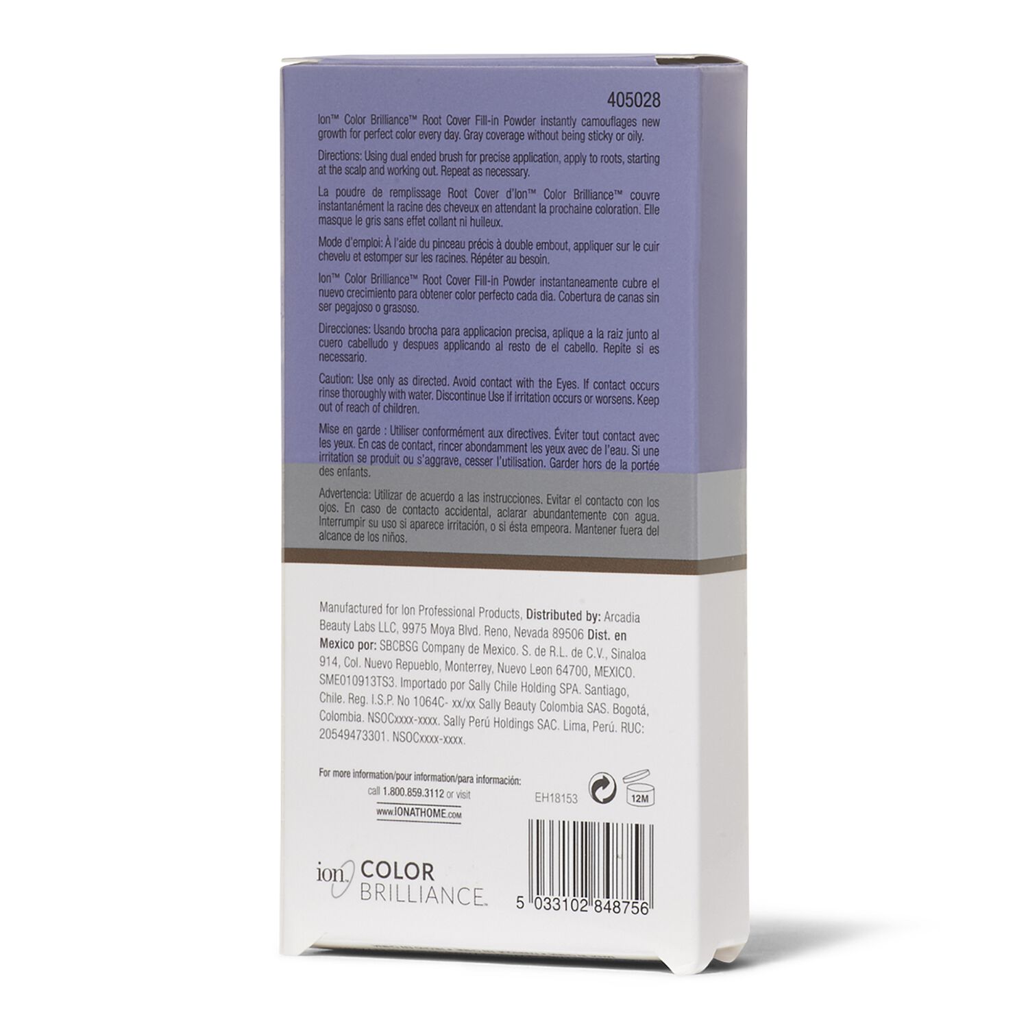 Ion Medium/Dark Brown Root Cover Fill-in Powder | Sally Beauty