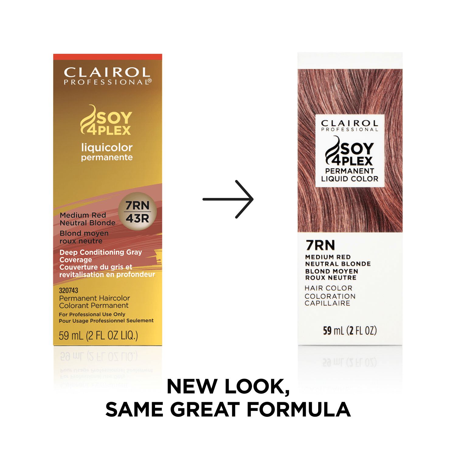 Clairol Professional 7RN/43R Medium Red Neutral Blonde LiquiColor ...