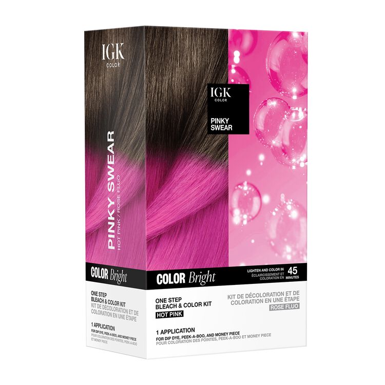 IGK Pinky Swear One Step Bleach & Color Kit | Color Bright | Sally Beauty