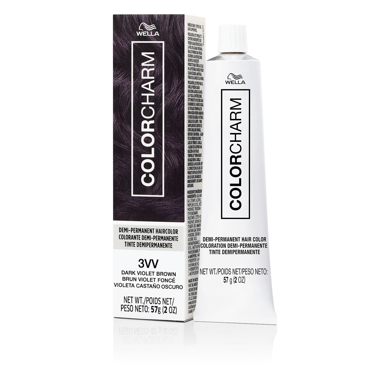 Wella 3VV Dark Violet Brown Demi Permanent Cream Hair Color | Color ...