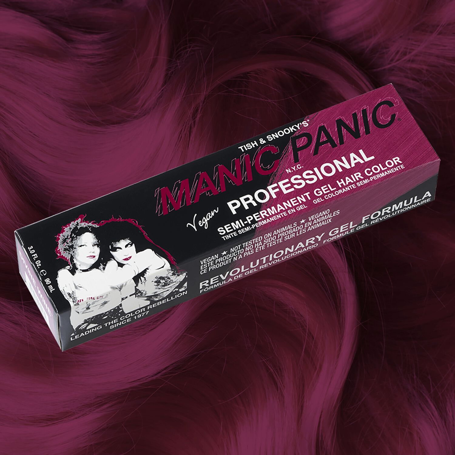 Manic Panic Divine Wine Pro Semi-Permanent Gel Hair Color | Sally Beauty