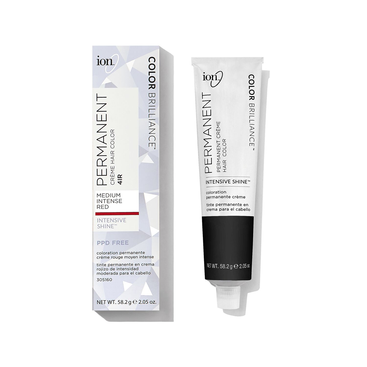Ion 4IR Medium Intense Red Permanent Creme Hair Color by Color ...