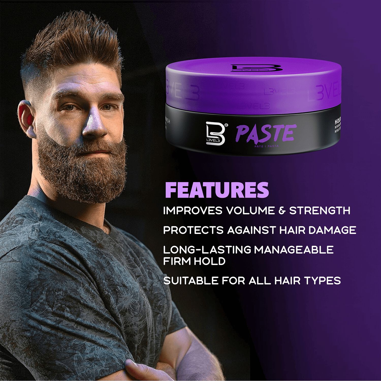 L3VEL 3 Styling Paste Matte Finish | Sally Beauty