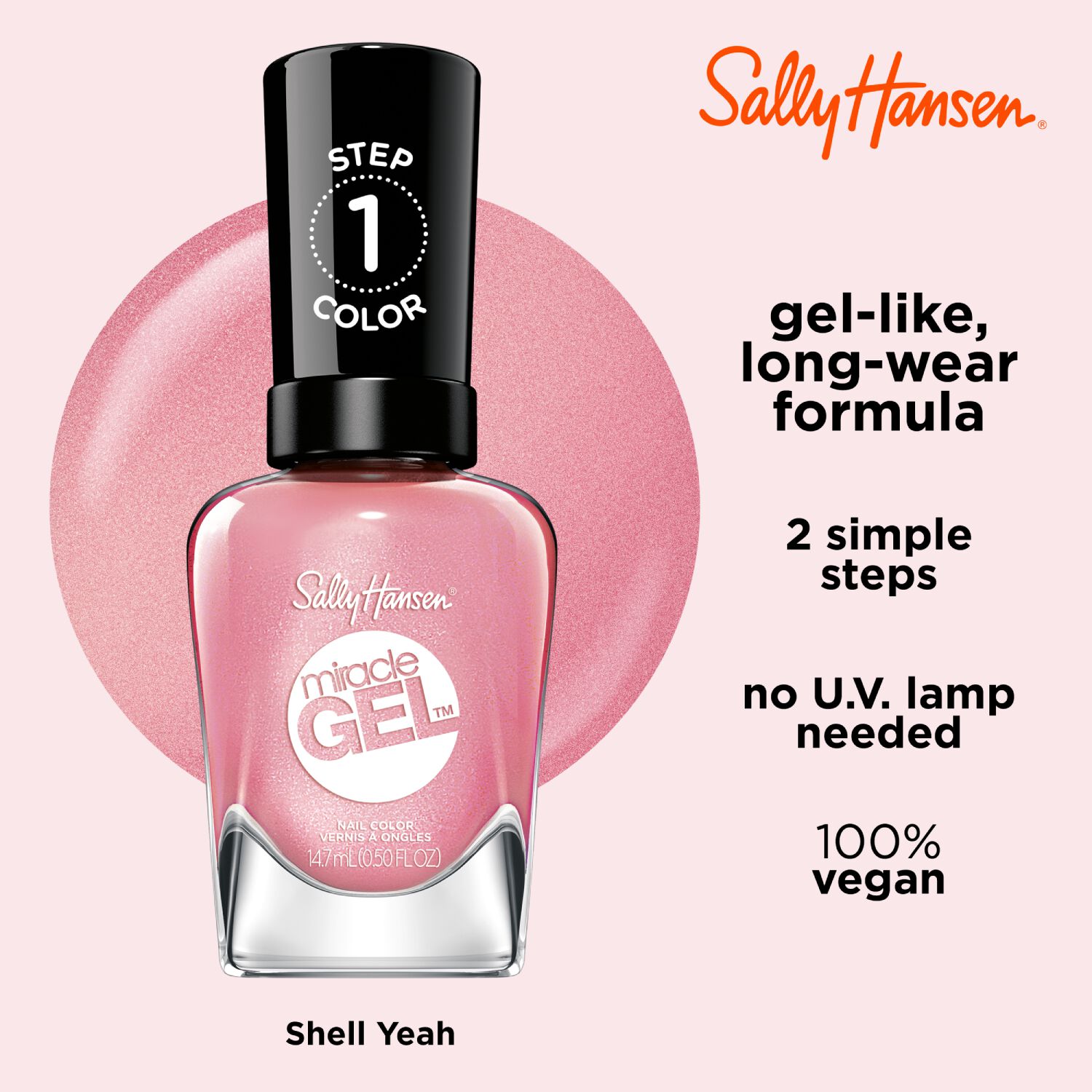 Shell Yeah Sally Hansen Miracle Gel Nail Polish | Nail Lacquer | Sally ...