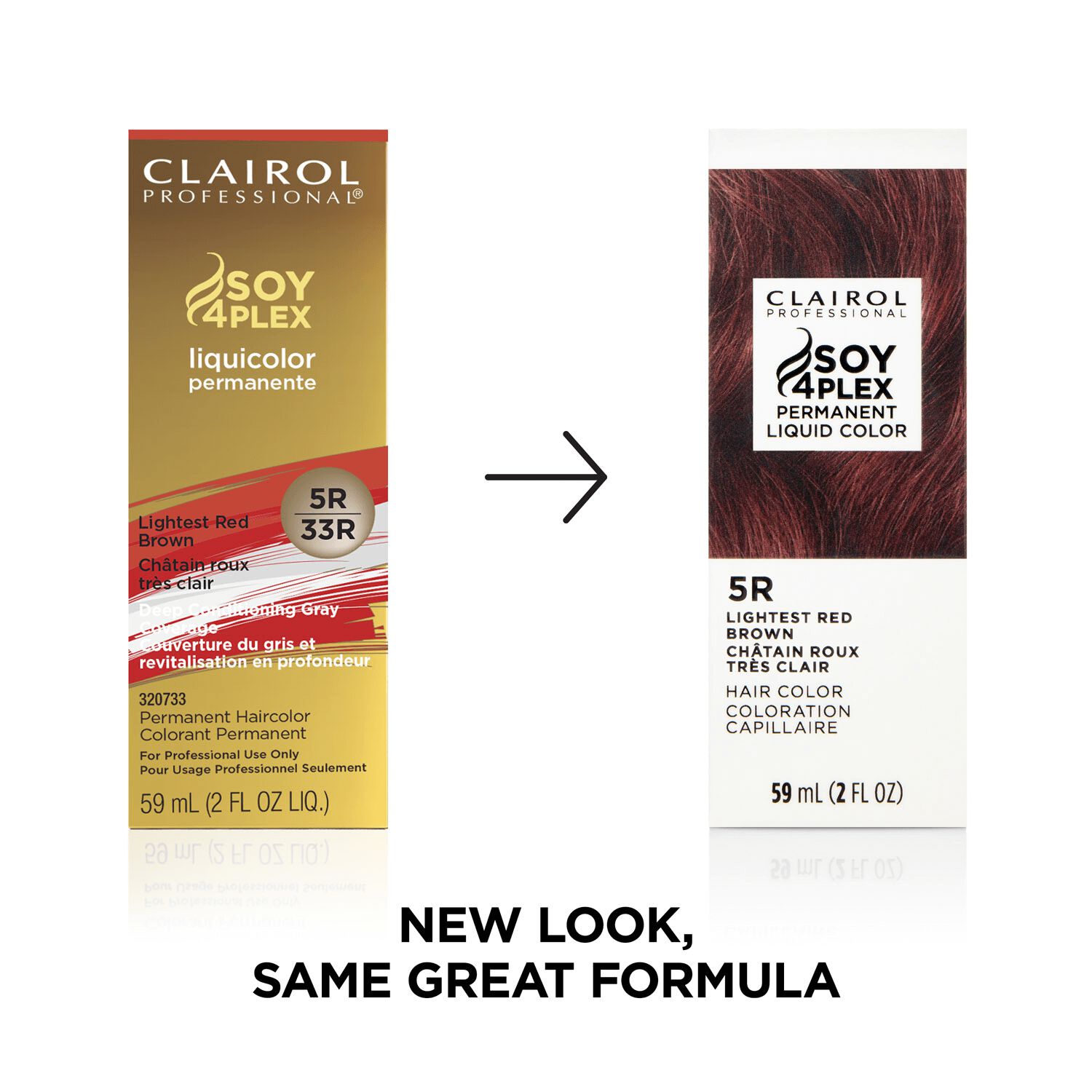 Clairol Professional 5R Lightest Red Brown LiquiColor Permanent Hair ...