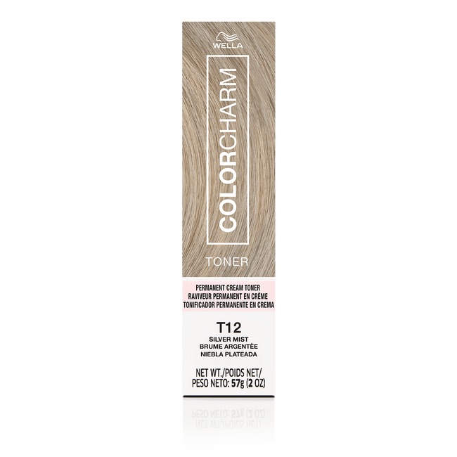 Wella colorcharm T12 Silver Mist Permanent Crème Toner | Sally Beauty
